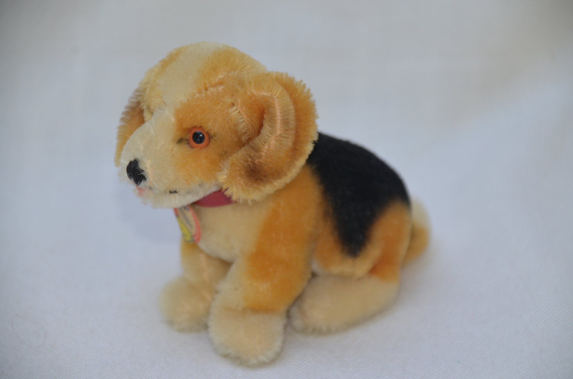104) Vintage Steiff German Mohair Puppy Dog BIGGIE Stuffed Animal Plush ...