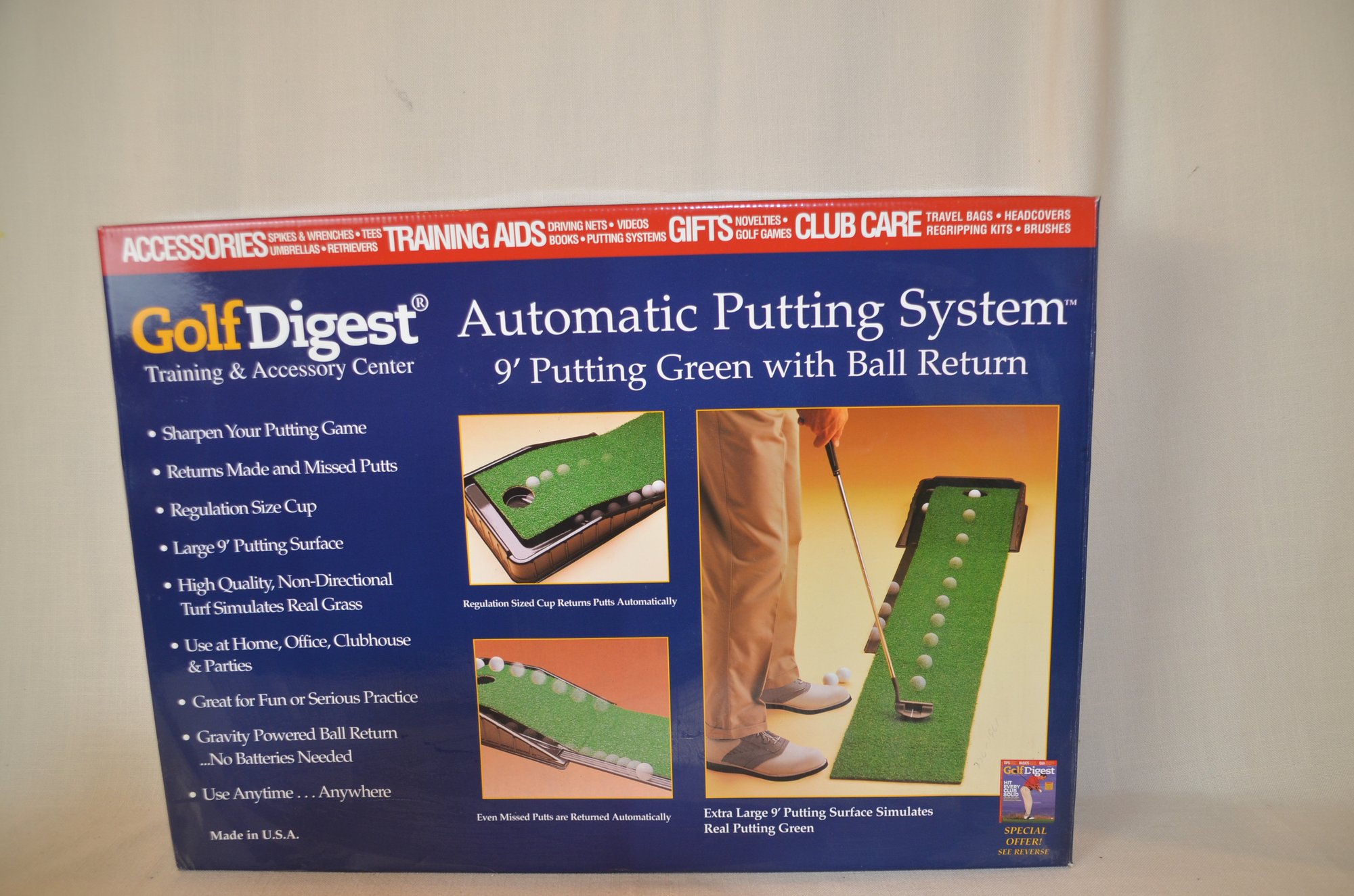 365) Automatic Putting System 9ft Putting Green With Ball Return By ...