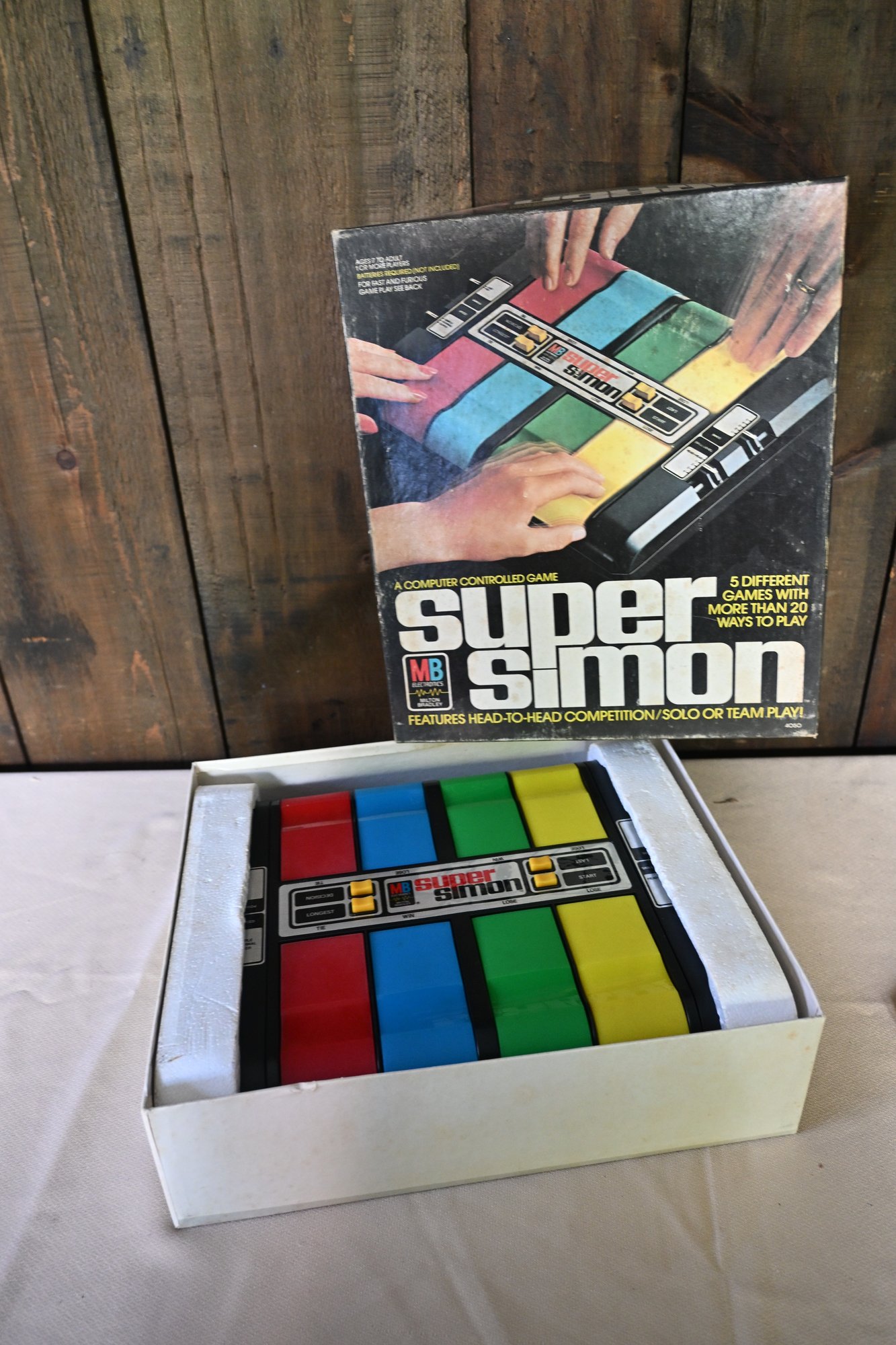 218) Vintage Super Simon Light Up Memory Game 1979 By Milton Bradley Co ...
