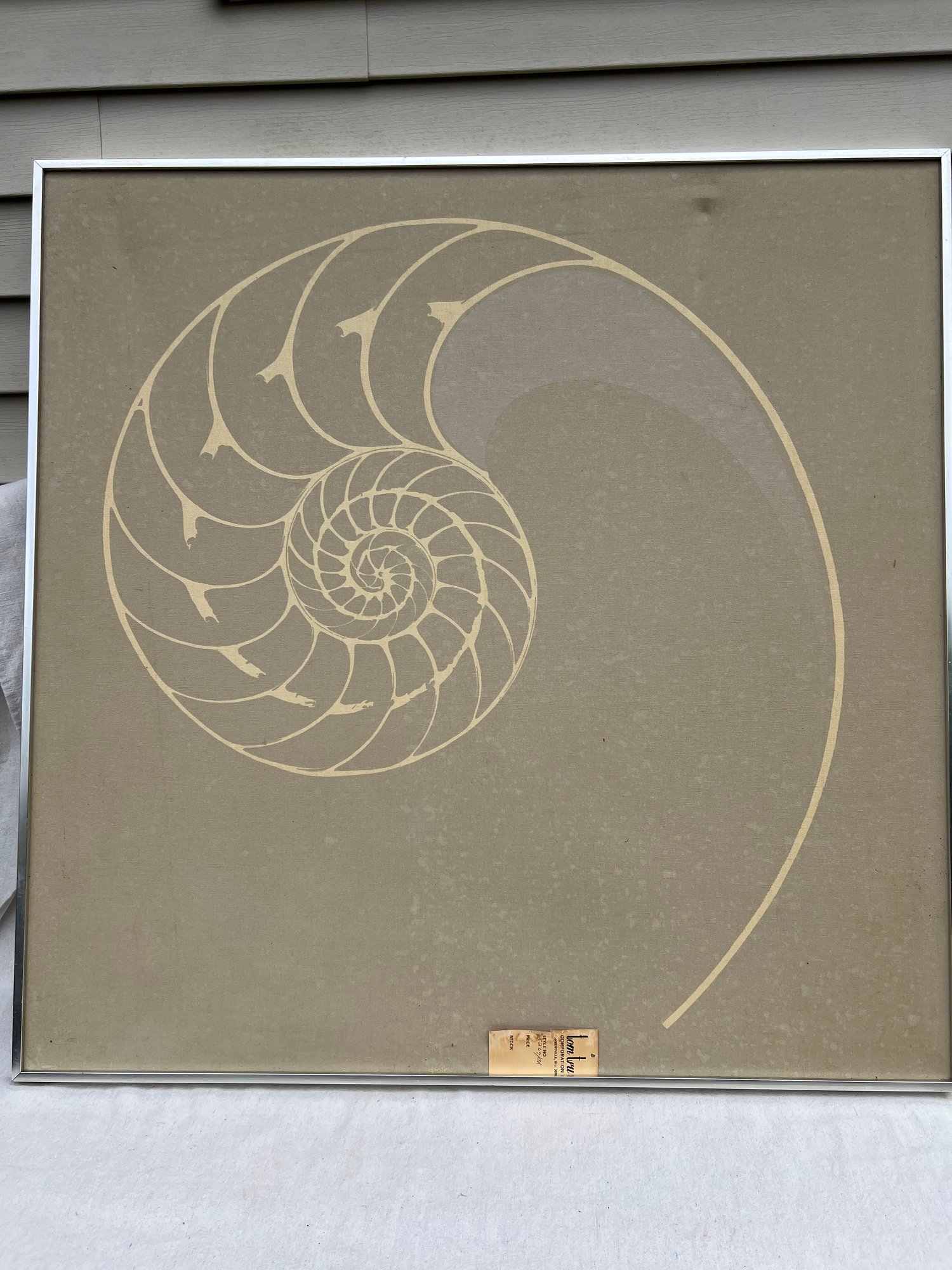 549) Vintage Raymor Tom Tru Abstract On Canvas Style 5269 Modern Beige ...