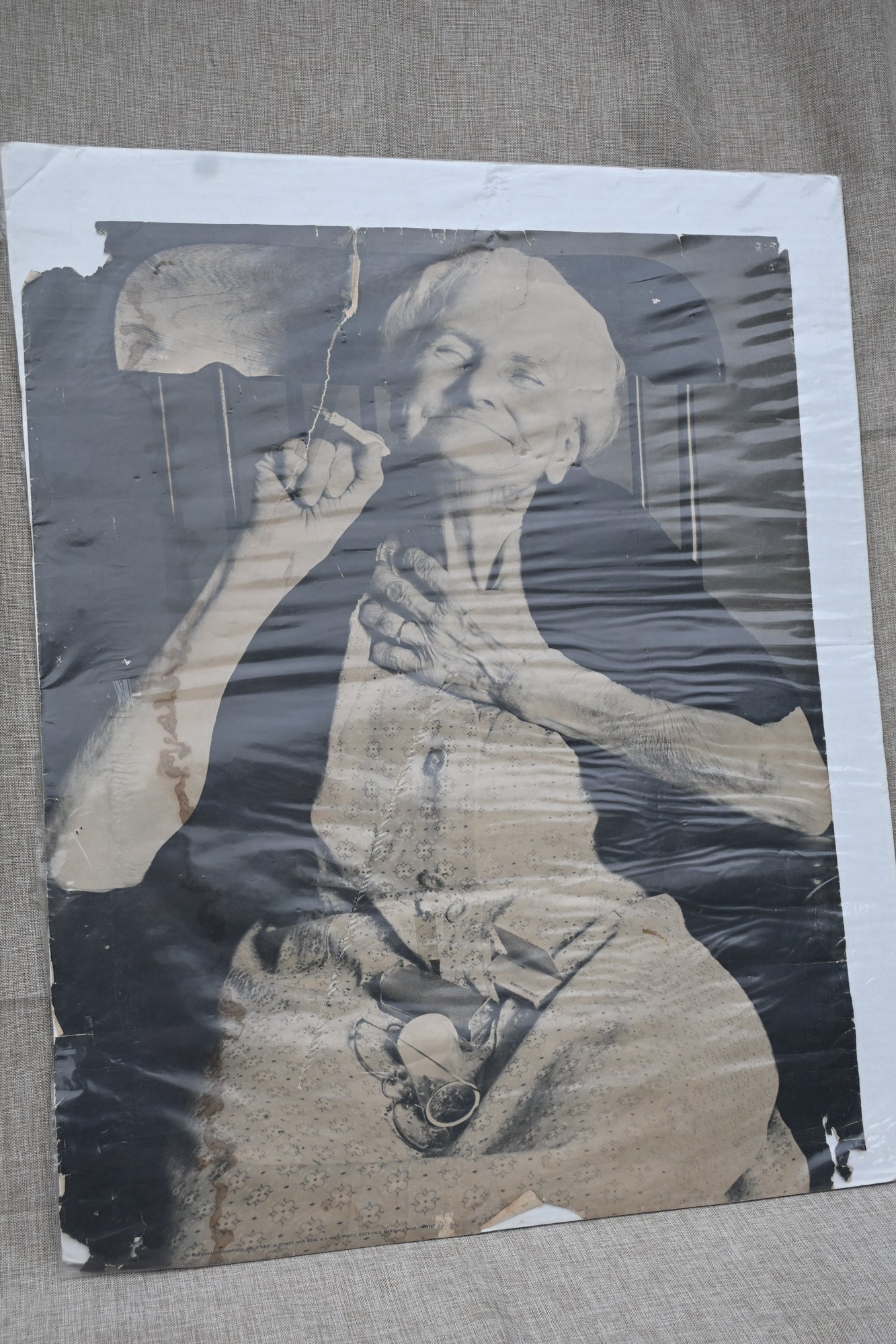 8) Vintage 1969 Poster Old Lady Smoking Joint ( Has Tears ) #41024 ...
