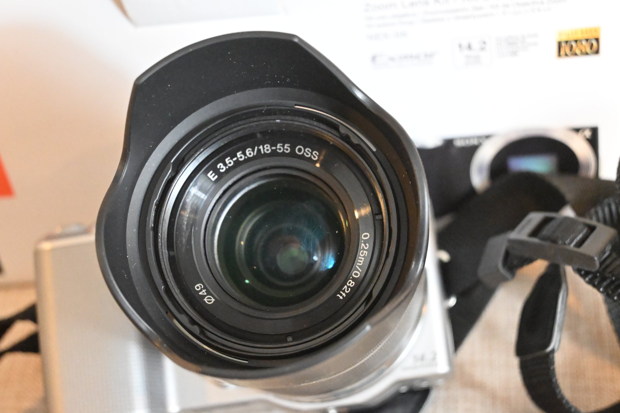 82) Sony Nex-5 Digital Camera, SD Card Battery Charger And Manual ...