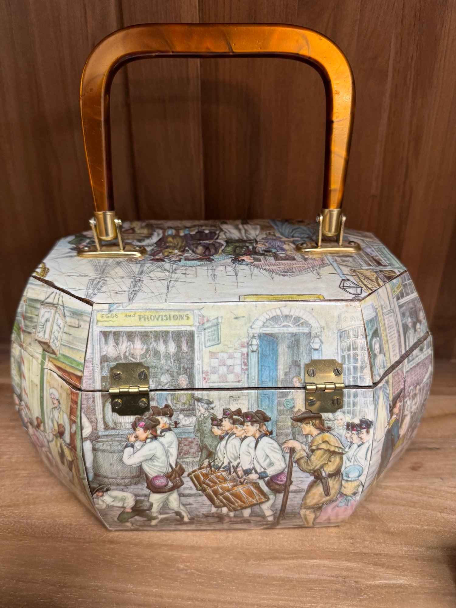 Vintage Wooden Purse Handbag #1478 | Auctionninja.com