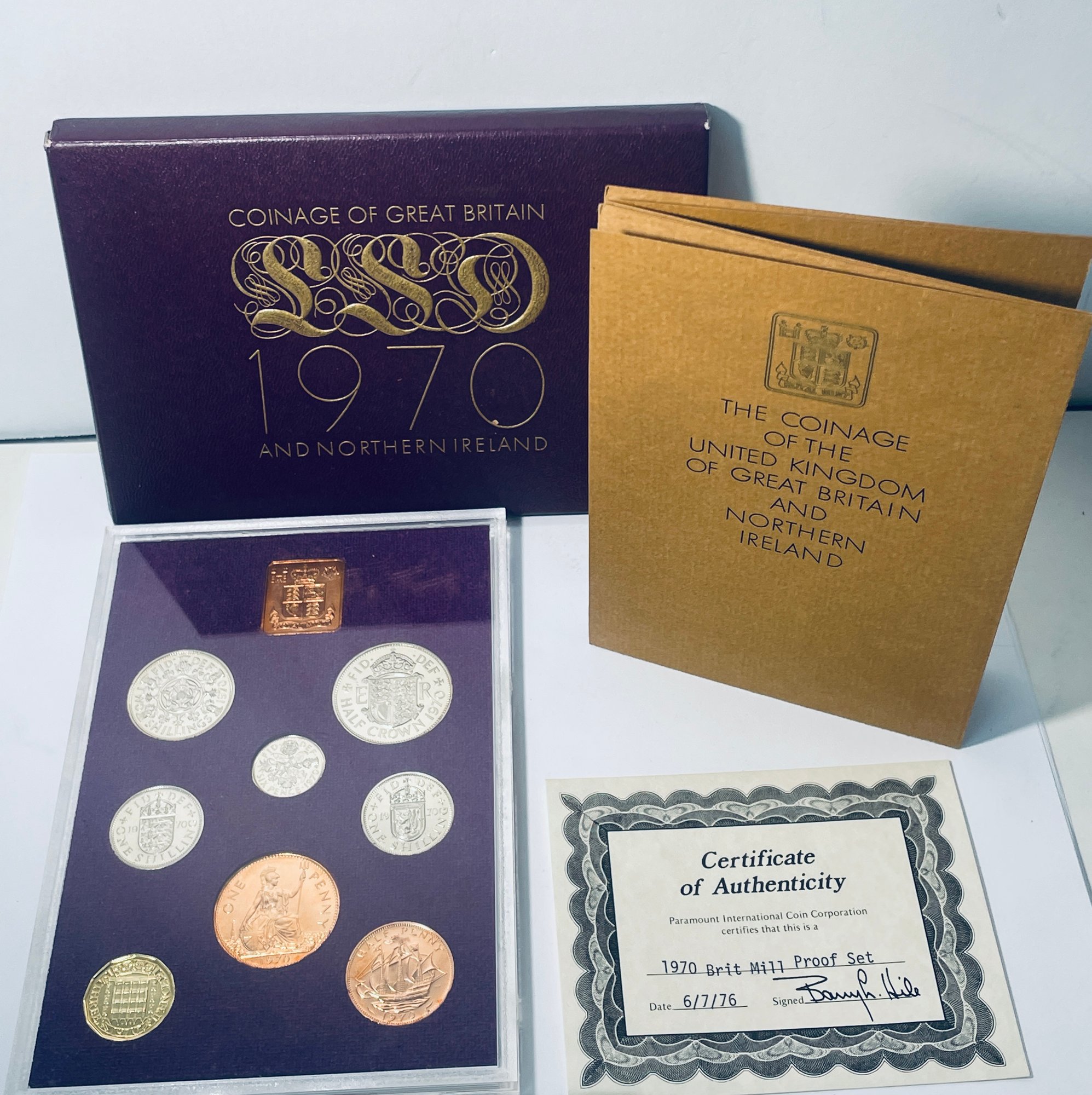 1970 THE COINAGE OF THE UNITED KINGDOM OF GREAT BRITAIN AND NORTHERN ...