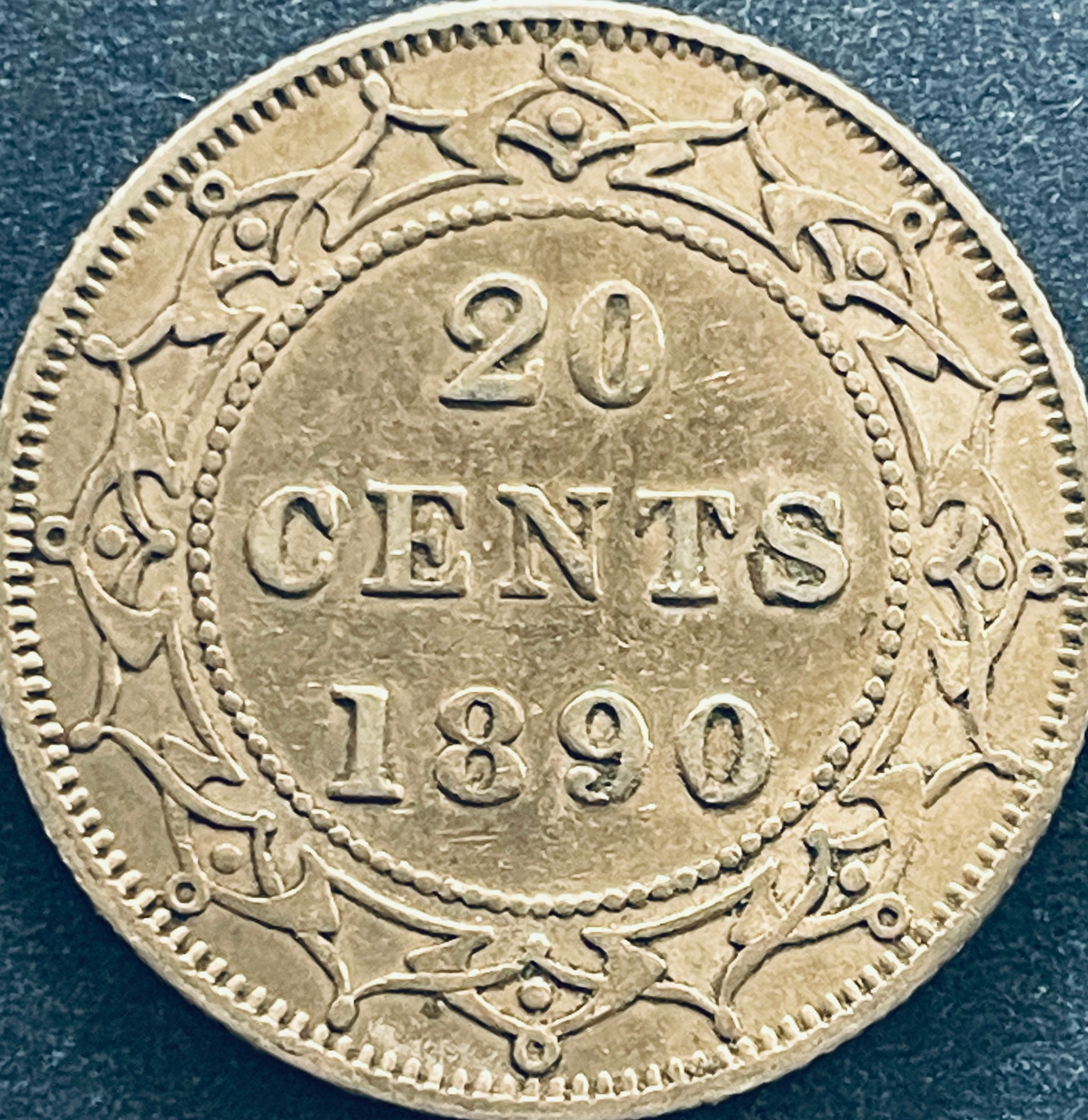 RARE! CANADA NEWFOUNDLAND 20 CENT SILVER COIN - RARE DENOMINATION ...