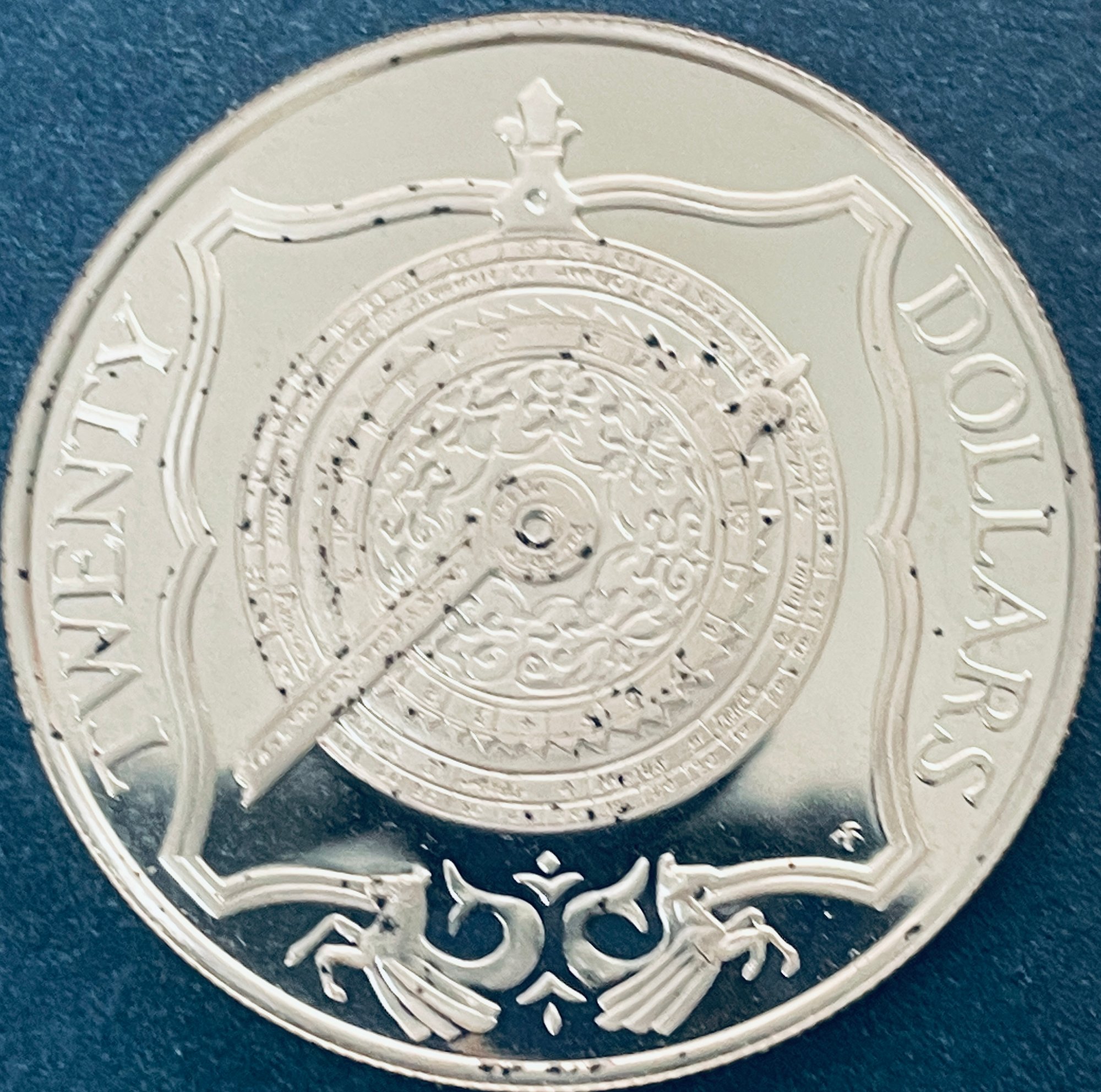 1985 $20 TWENTY DOLLAR VIRGIN ISLANDS STERLING SILVER PROOF COIN #9038 ...