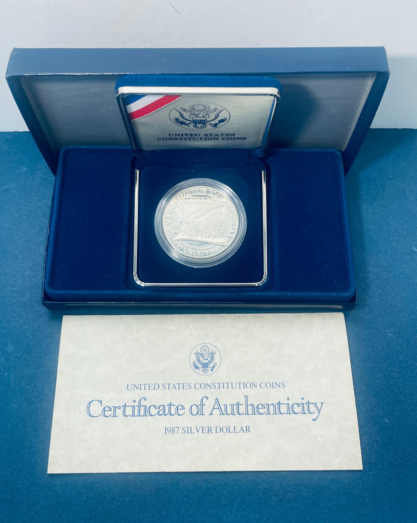 1987 U.S. CONSTITUTION 200TH ANNIVERSARY COMMEMORATIVE .900 SILVER ...