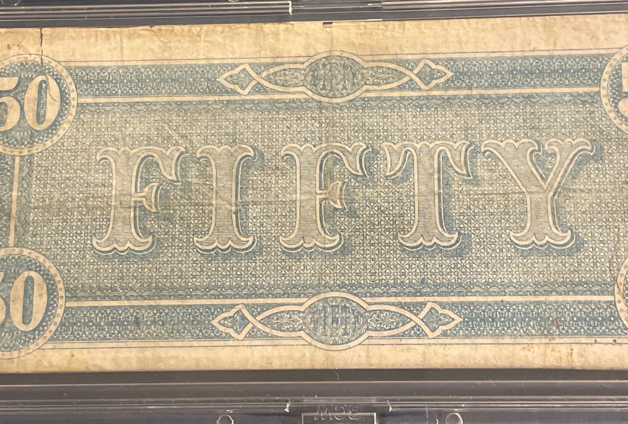 1861 $50 CONFEDERATE STATES OF AMERICA LARGE NOTE CURRENCY- RICHMOND ...