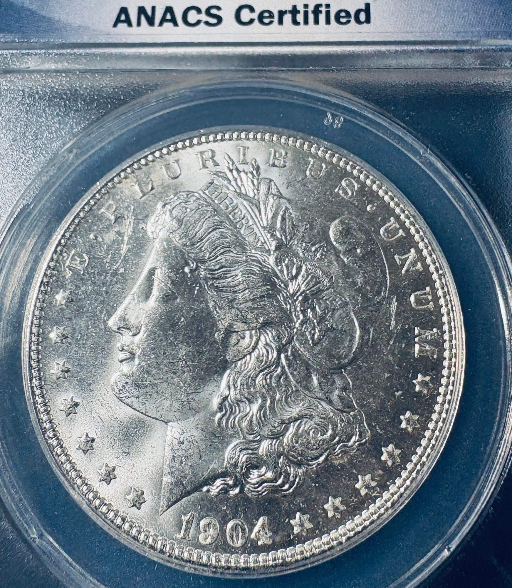 1904-O MORGAN SILVER DOLLAR COIN-BU/ BRILLIANT UNCIRCULATED-LEGENDS OF ...