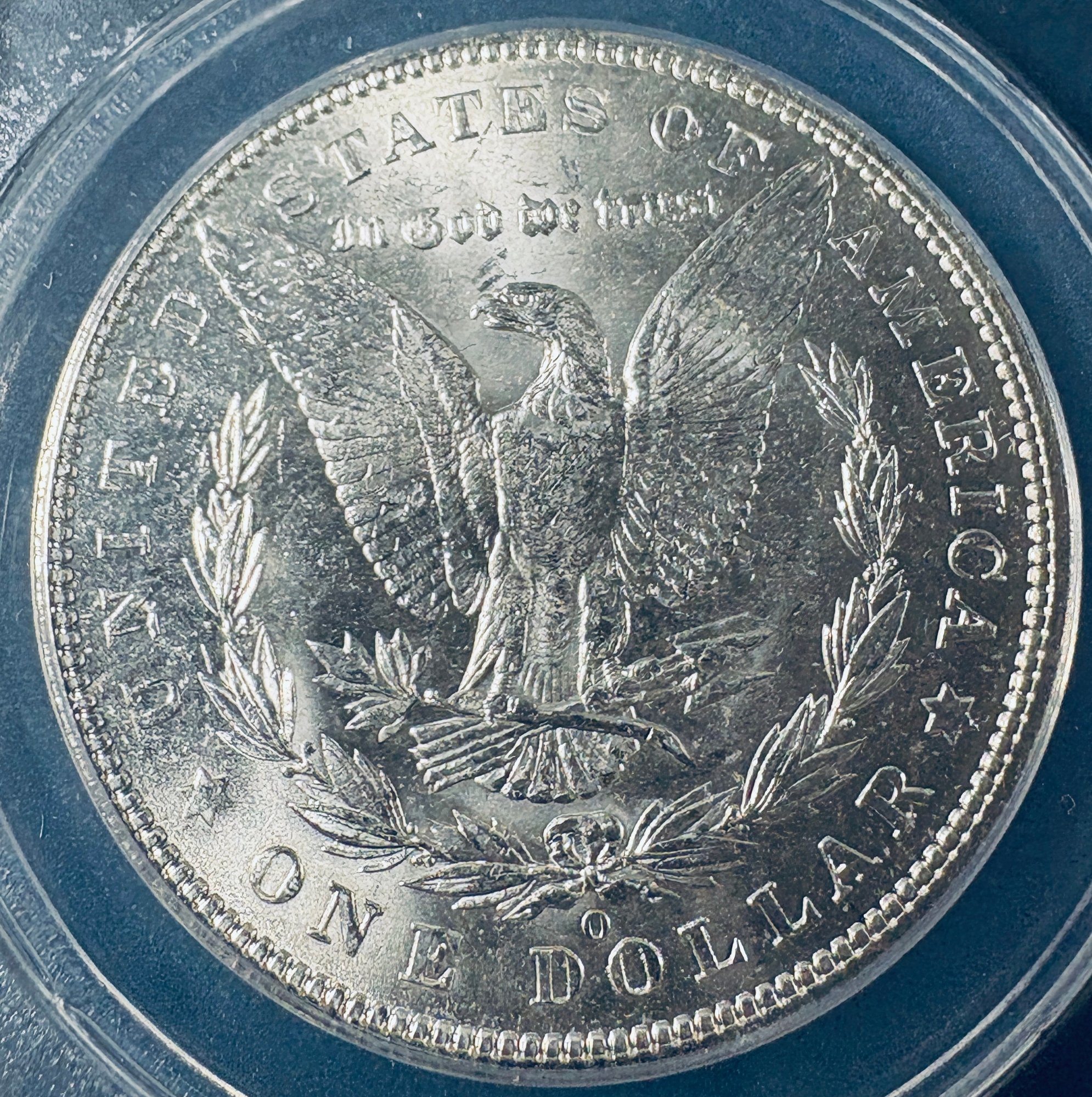 1904-O MORGAN SILVER DOLLAR COIN-BU/ BRILLIANT UNCIRCULATED-LEGENDS OF ...