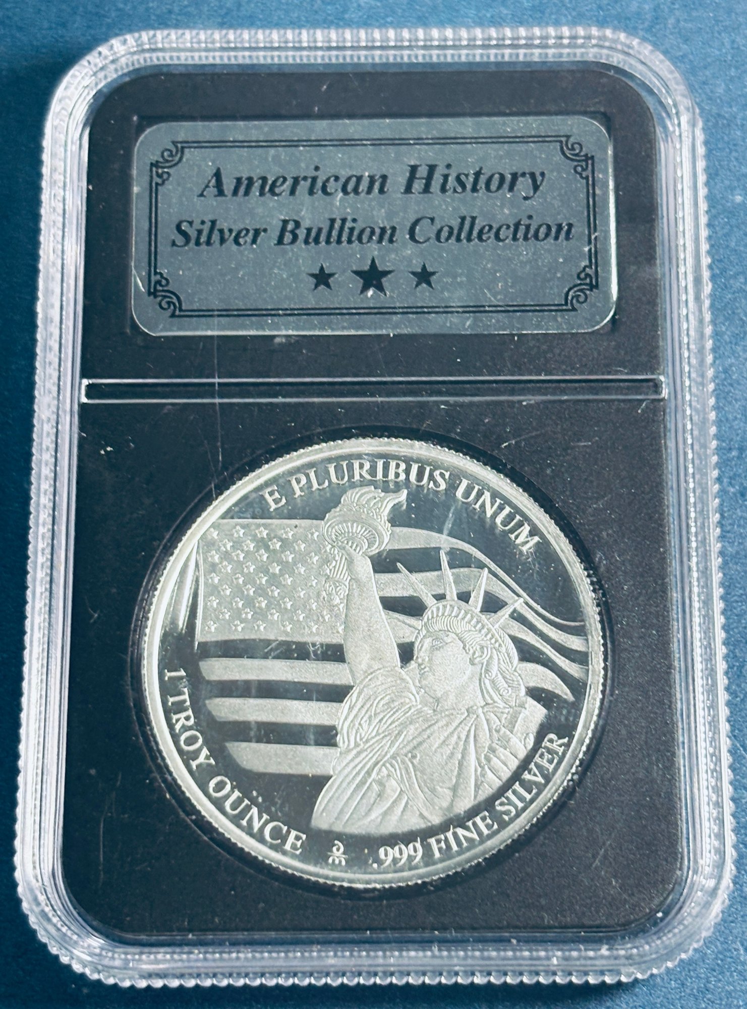 COLLECTOR BULLION-AMERICAN HISTORY SILVER BULLION COLLECTION -1 OZT 99. ...