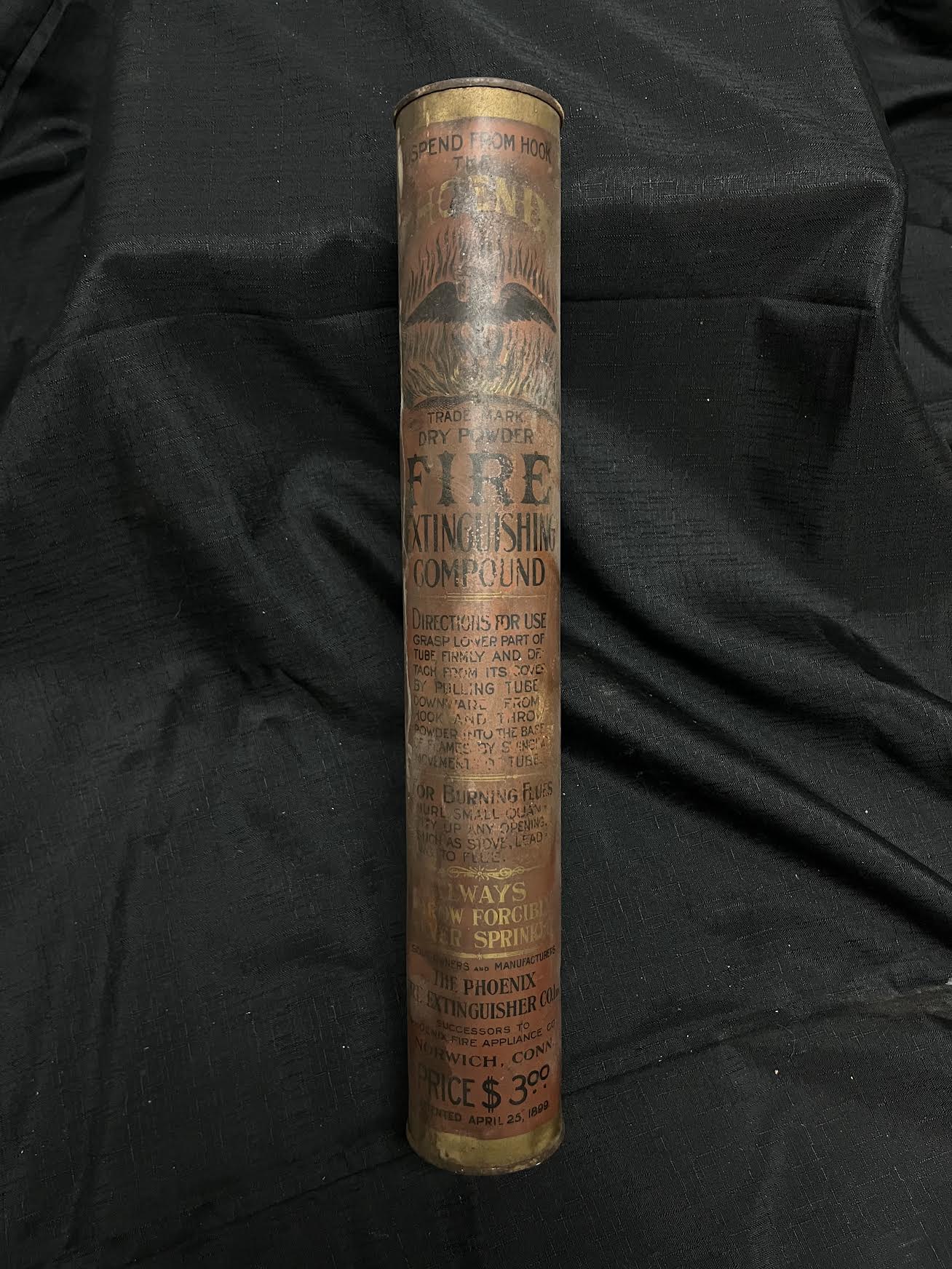 Norwich CT 1899 Phoenix Dry Powder Fire Extinguishing Compound Norwich ...