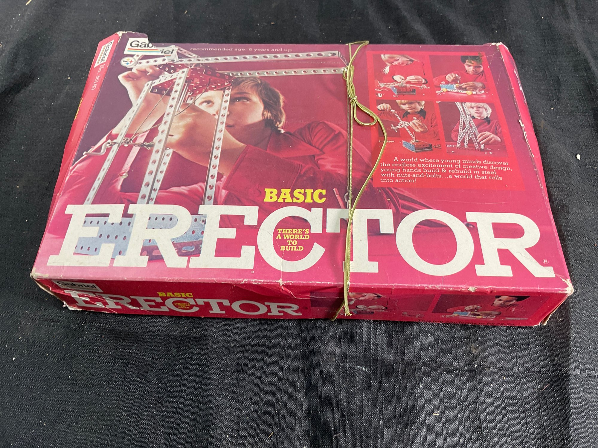 Vintage Basic Erector Set, With Multiple Instruction Sheets, By Gabriel ...