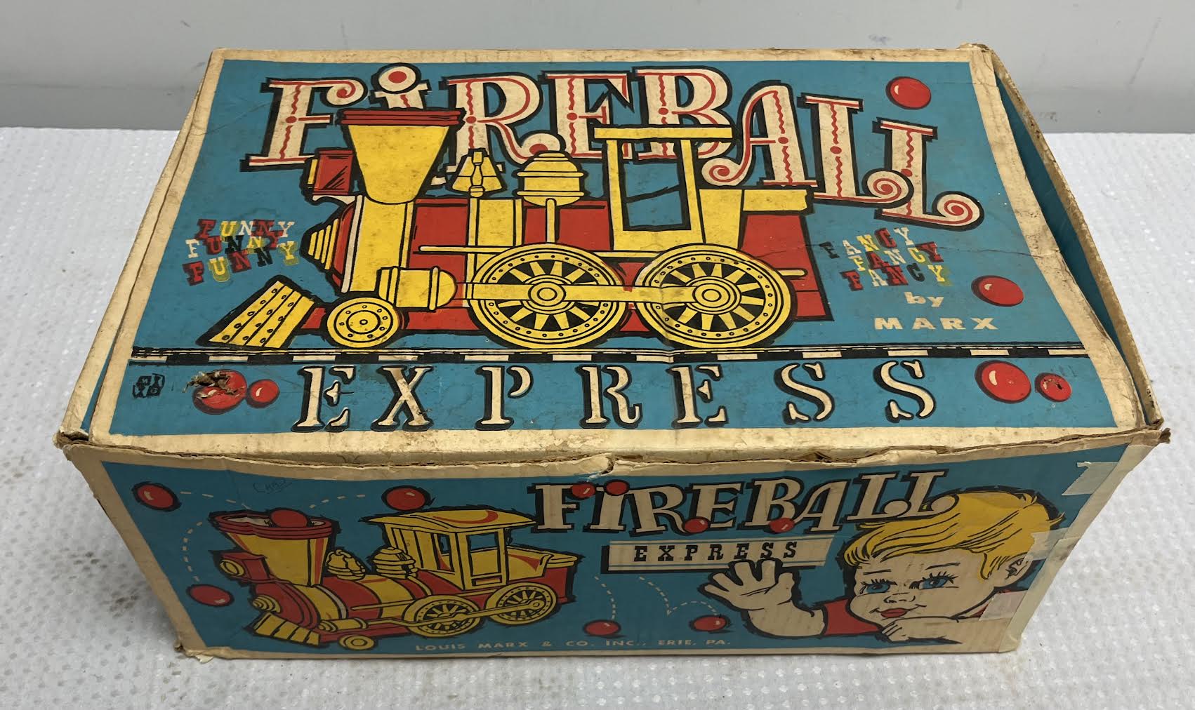 Vintage Marx Fireball Express Plastic Train Toy #13622 | Auctionninja.com