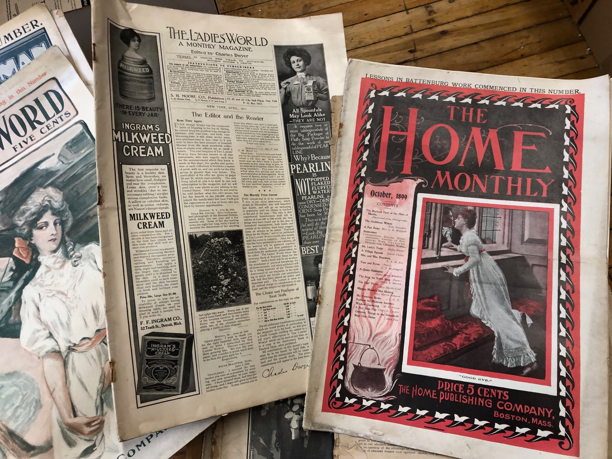 Flat Of Over 40 Large Format Periodicals From Late 1800's-Early 1900's ...