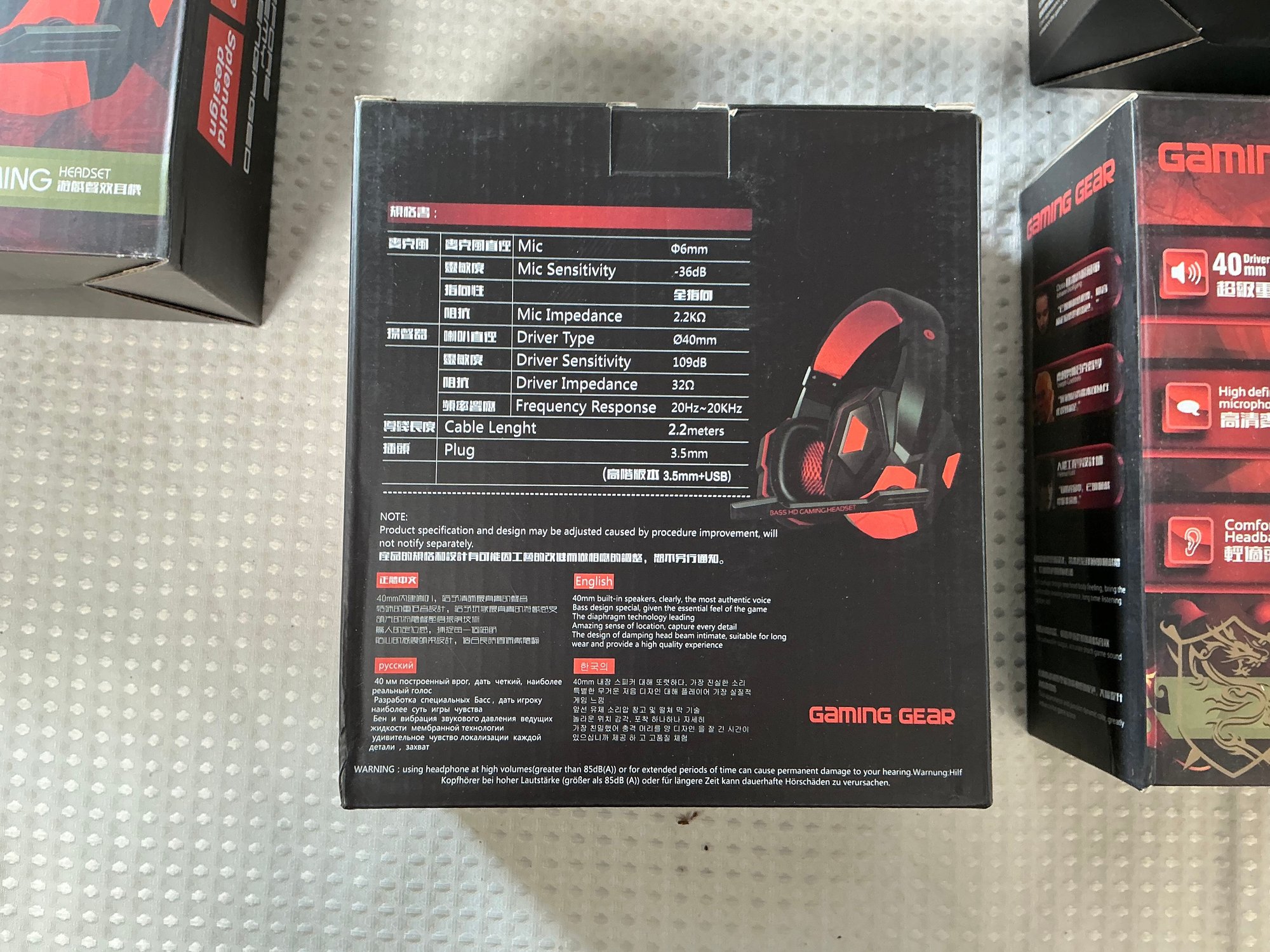 11 Gaming Gear Gaming Headsets, In Boxes (Opened) #22609 | Auctionninja.com