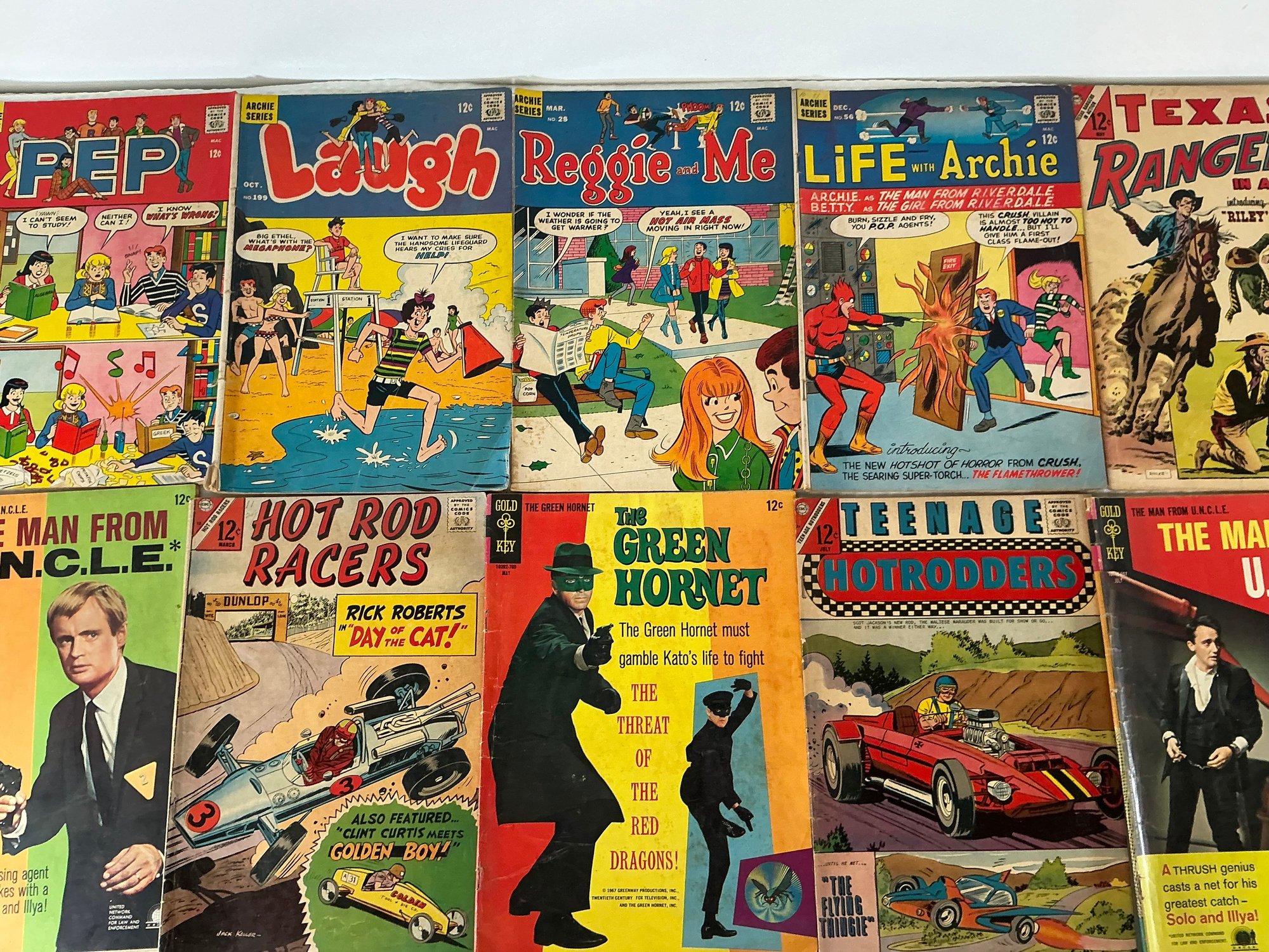 1966-68 23 Vintage Comicbooks, Archie, Texas Rangers, Walt Disney ...