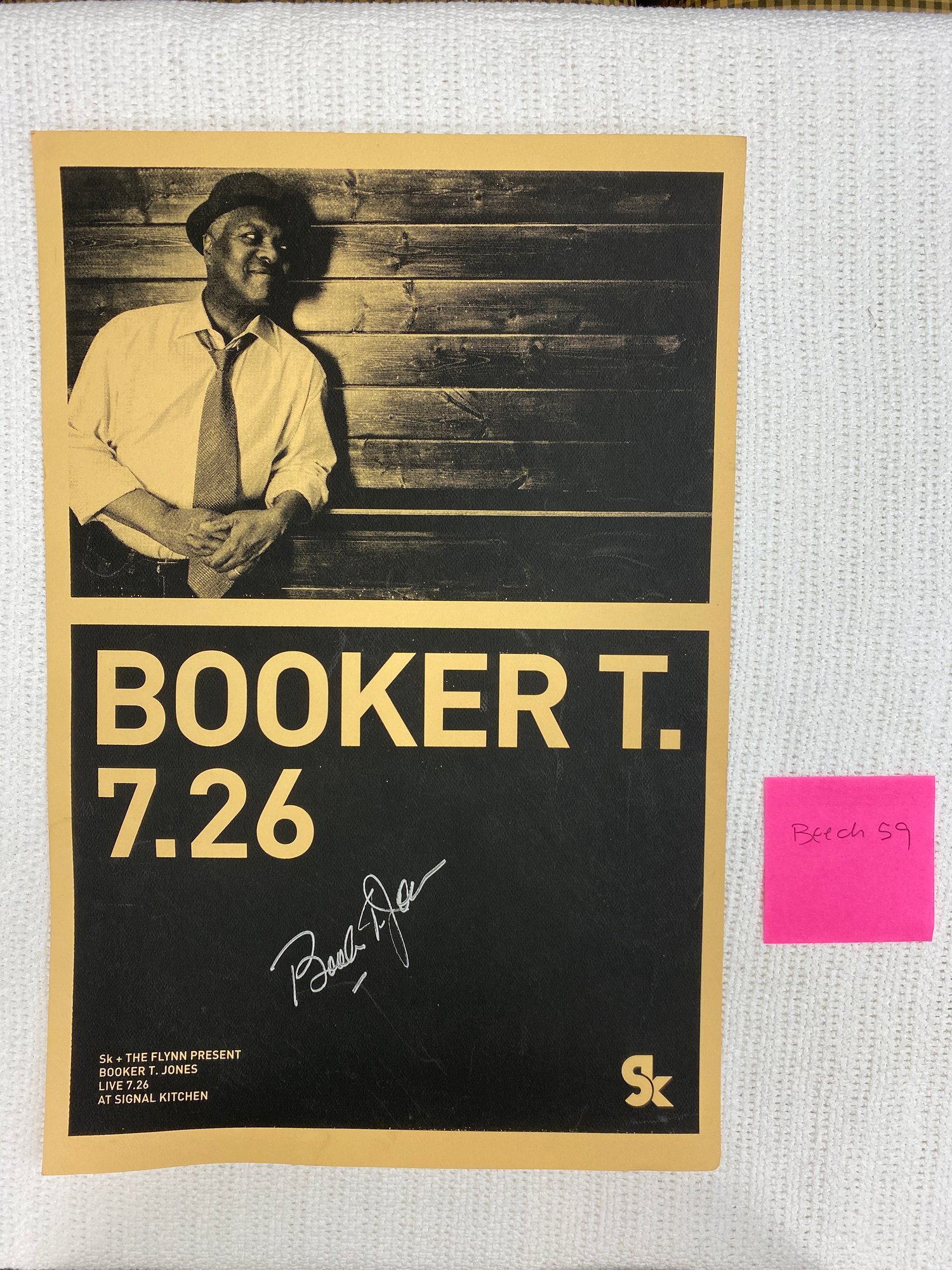 Booker T. Jones Autographed Poster #13823 | Auctionninja.com