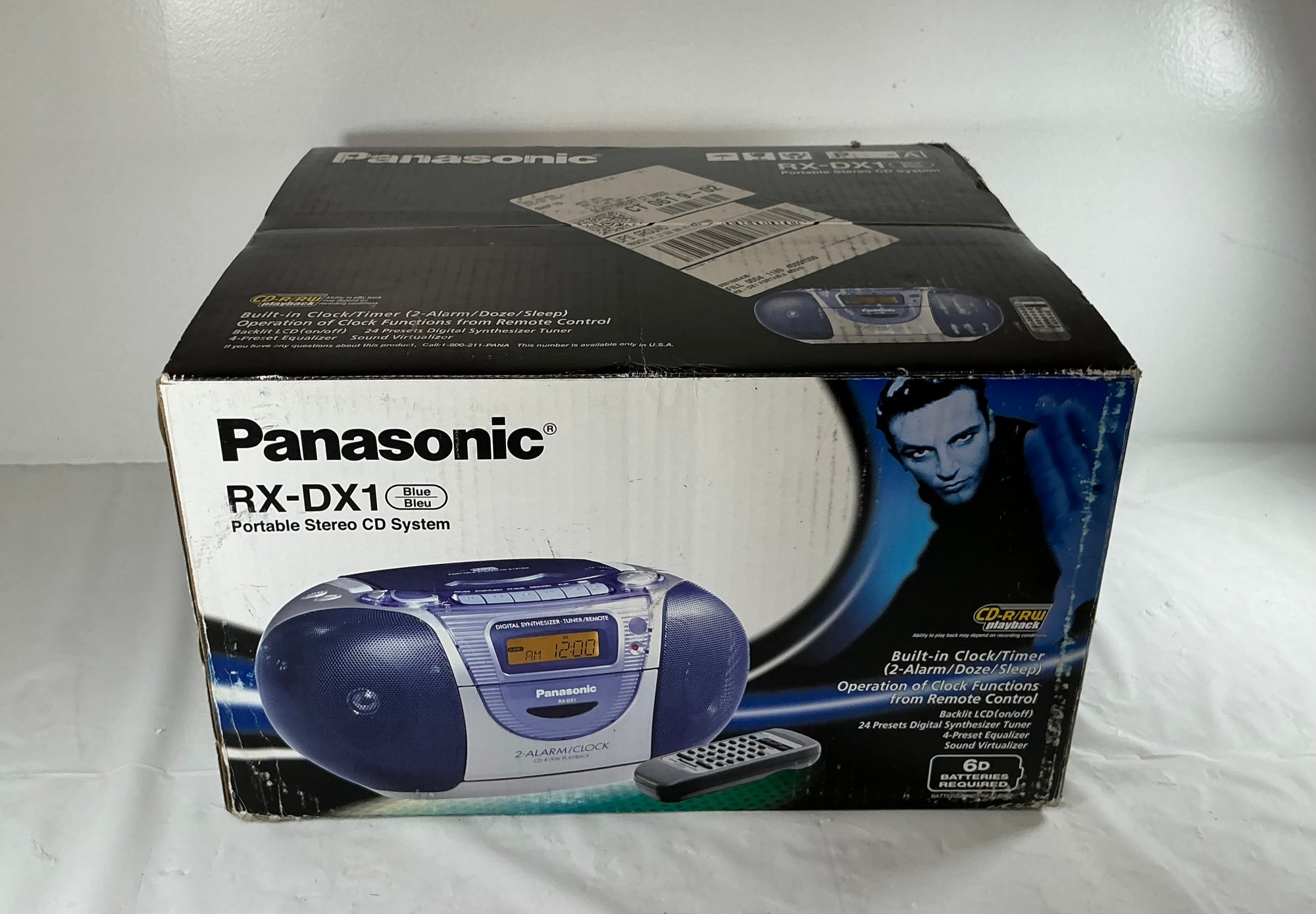 Still Sealed/Unopened Panasonic RX-DX1 Portable Stero CD System With Built In Clock/Timer In Box ...