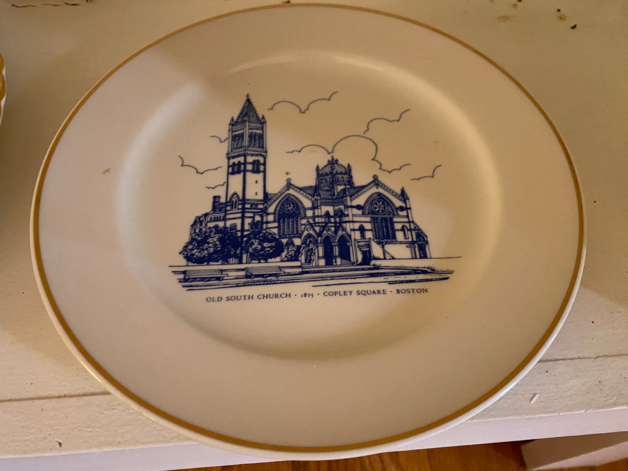 Vintage Fine China Decorative Famous Church Plates--see Photos #20732 ...