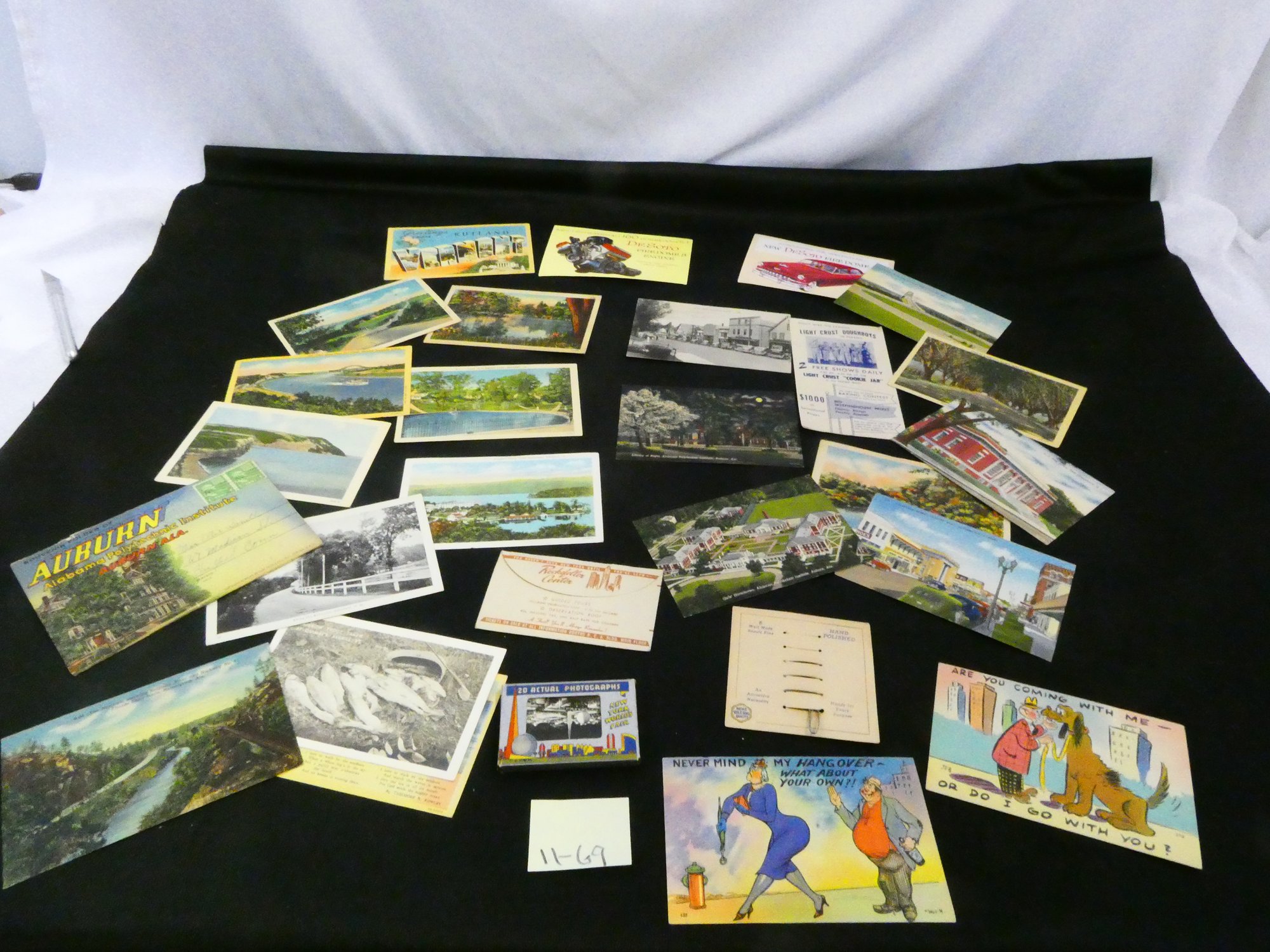 Small Paper Lot With Vintage Postcards, Photographs And Other Paper ...