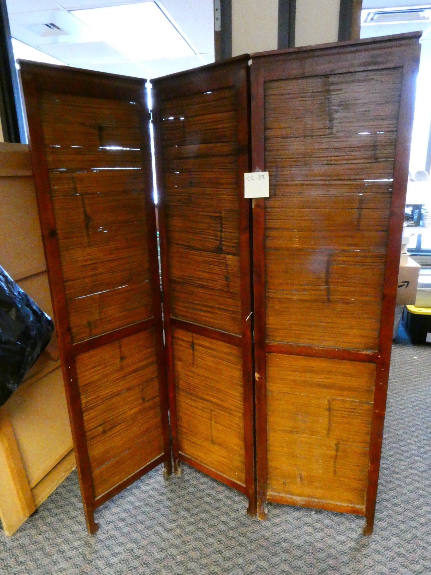 Set Of Heavy Wooden Room Dividers - 11 Panels Total - Formerly In West ...