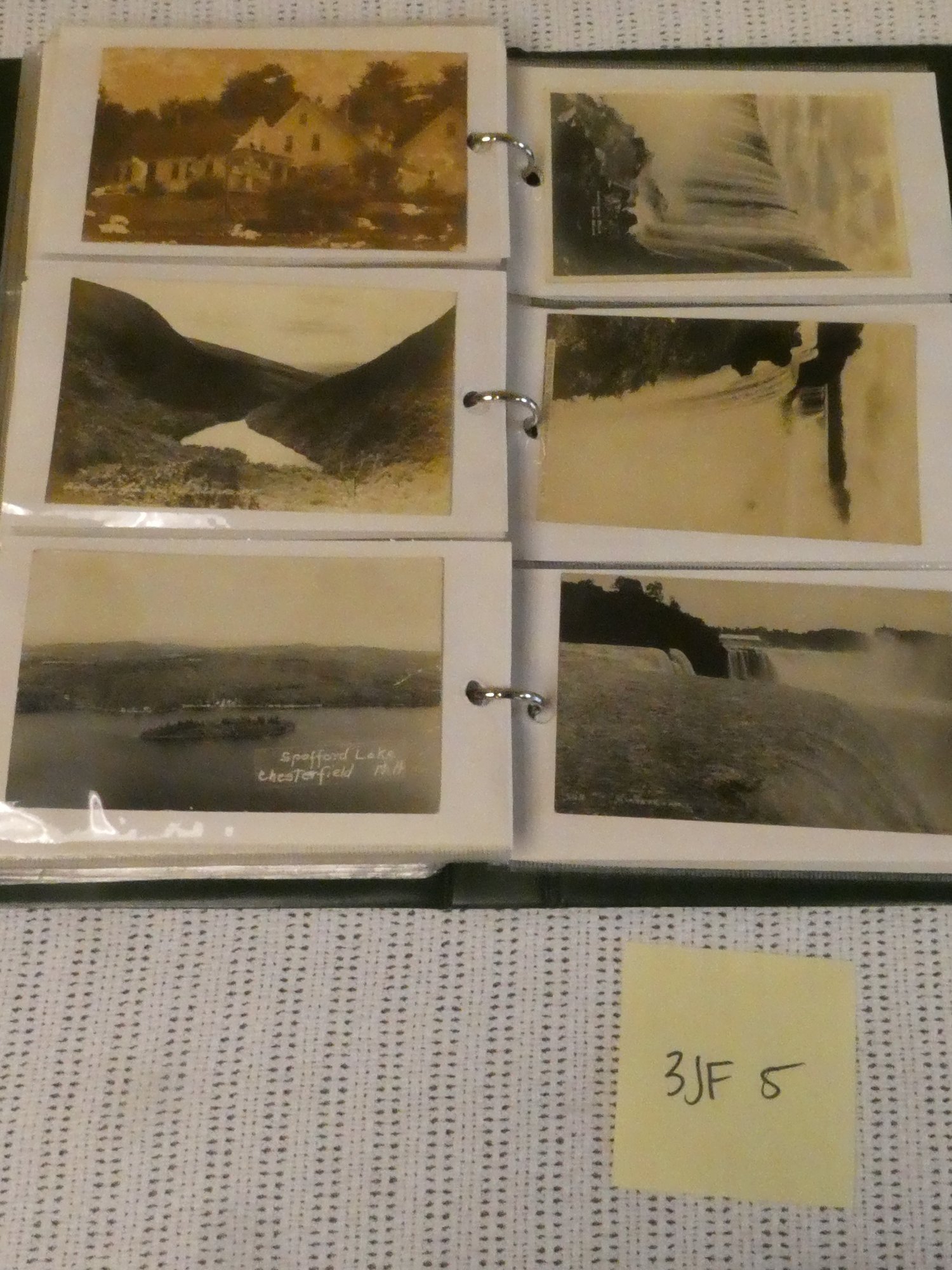 Postcard Album Filled With Linen Finish And B&W Postcards ...