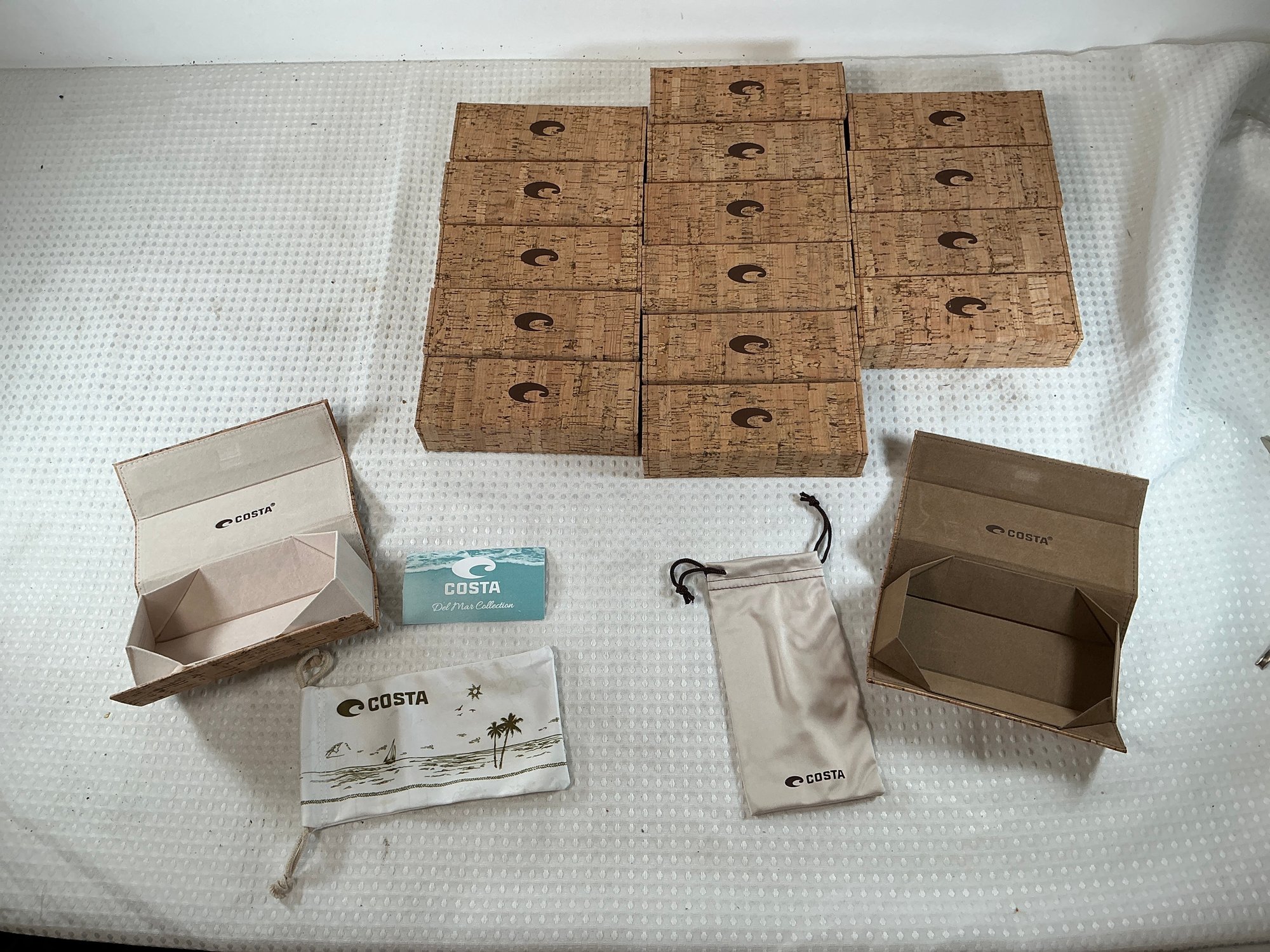 15 Costa Cork-covered Sunglasses Cases,1 Costa Del Mar Collection ...