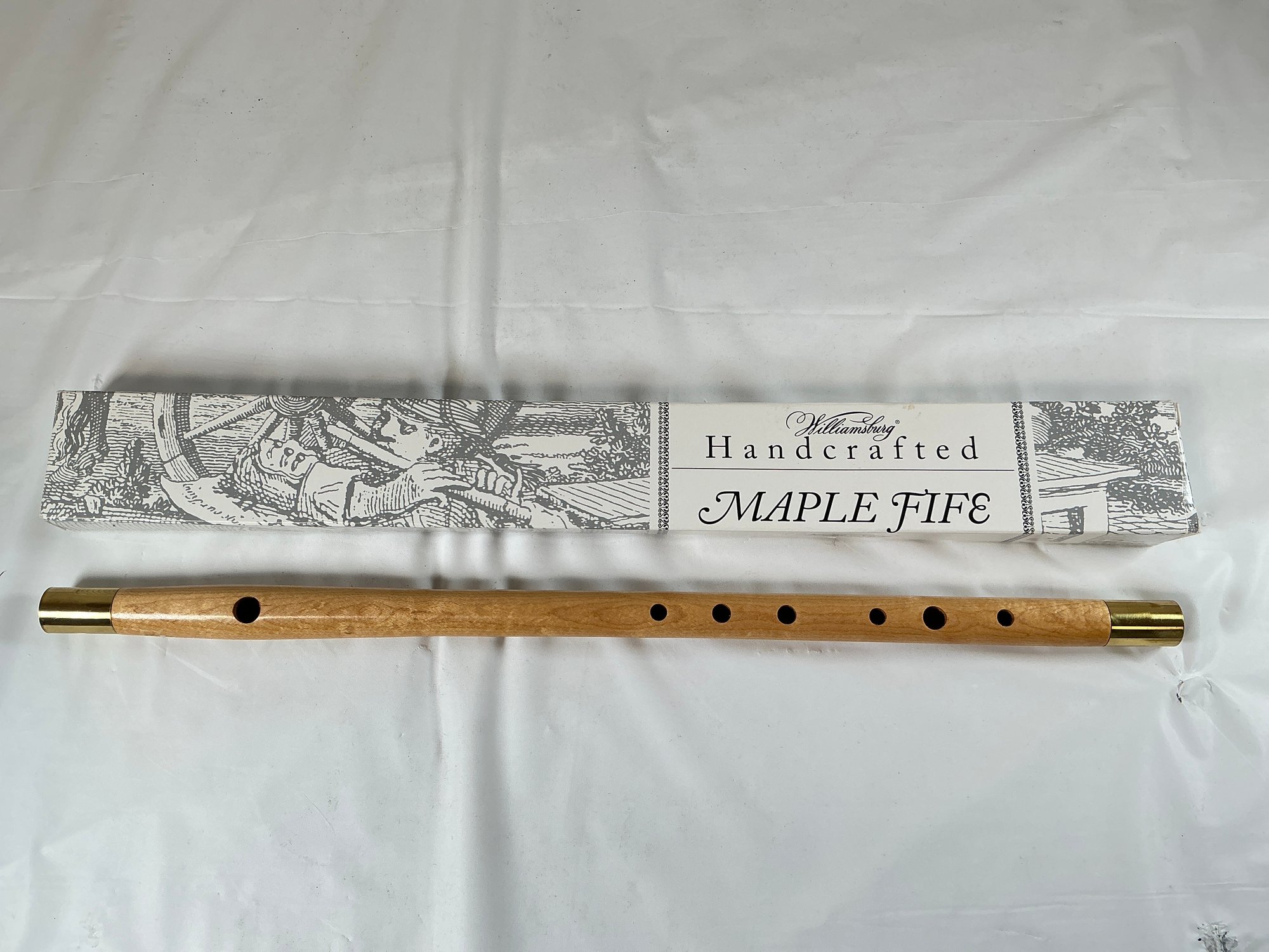 New In Box Williamsburg Handcrafted Maple Fife With Box, Williamsburg ...