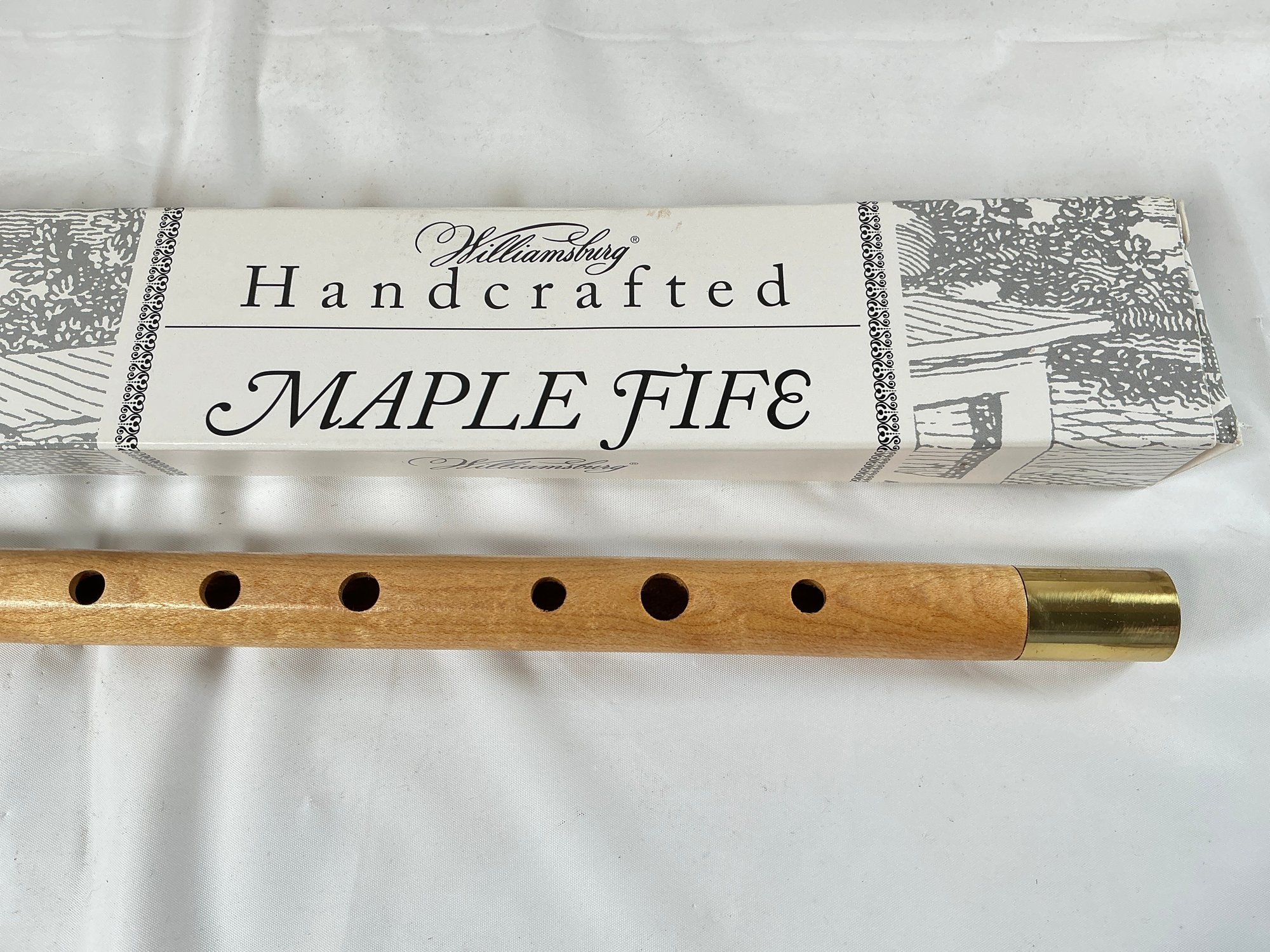 New In Box Williamsburg Handcrafted Maple Fife With Box, Williamsburg ...