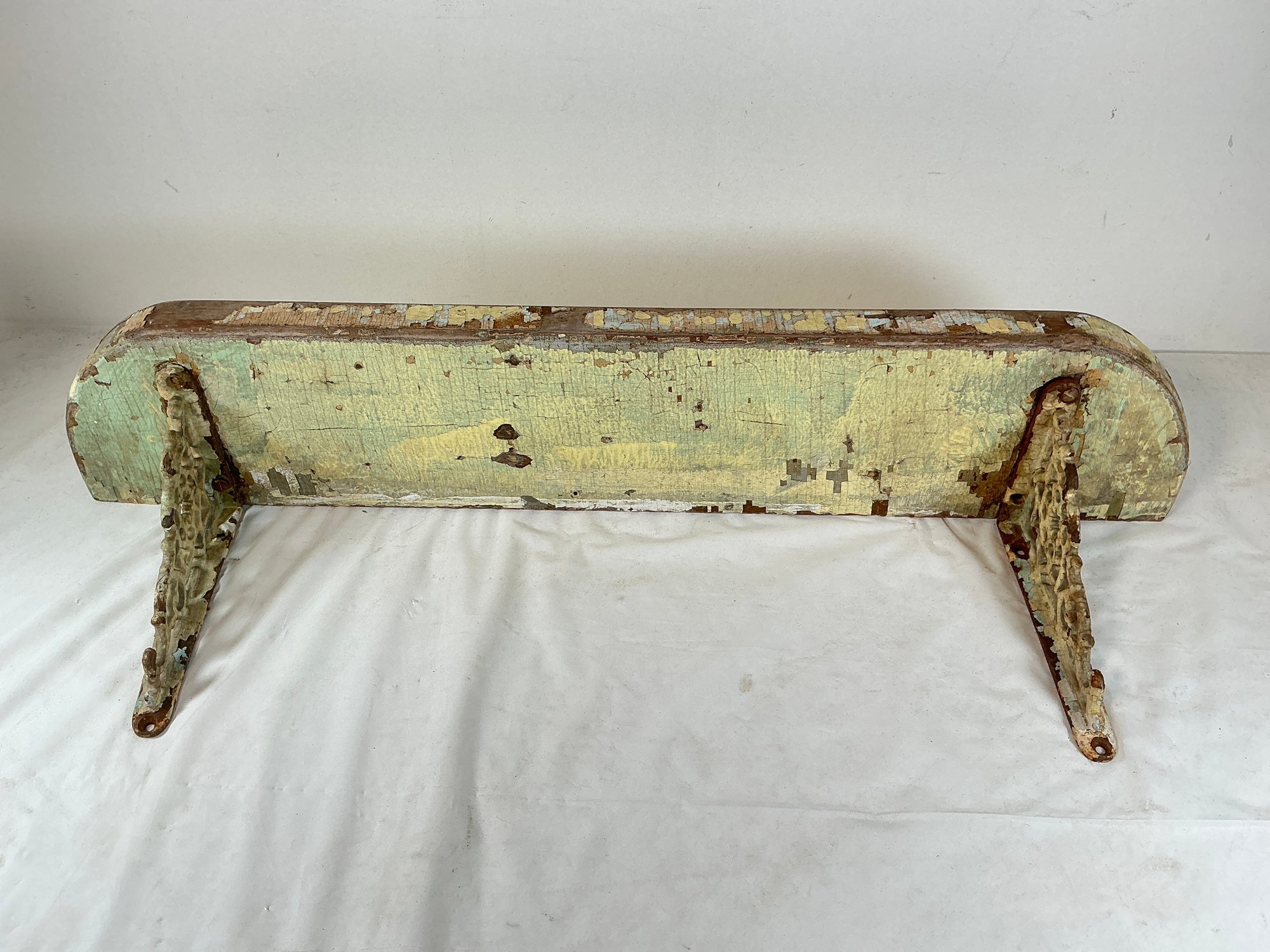 Antique Primitive Farmhouse Shelf With Cast Iron Brackets - Shelf - 5 ...