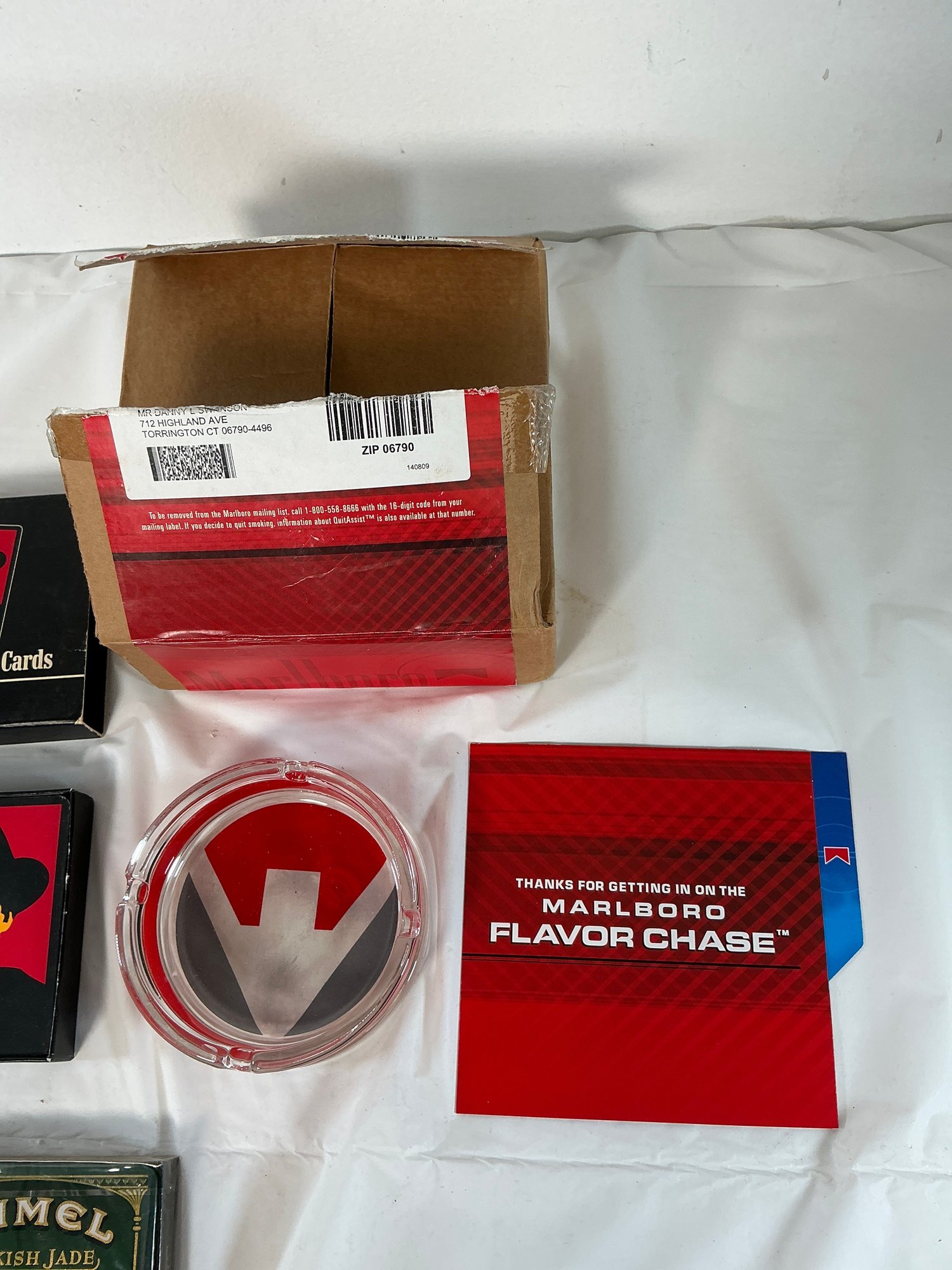 Marlboro And Camel Cigarette Special Items - Two Ash Trays, Playing ...