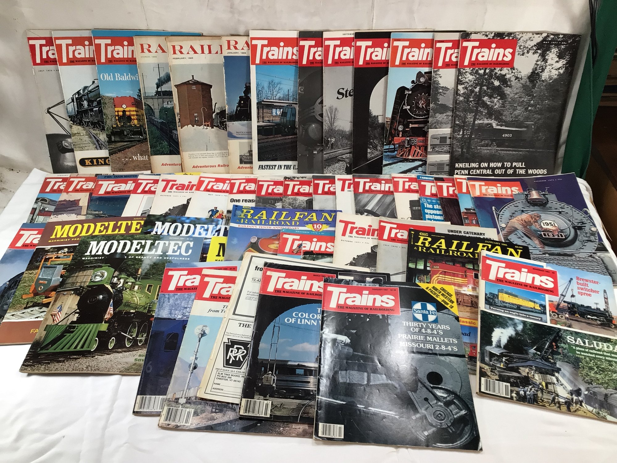 Train Magazines - Lot Of 45 - Trains, Railroad Magazine, Rail Fan ...