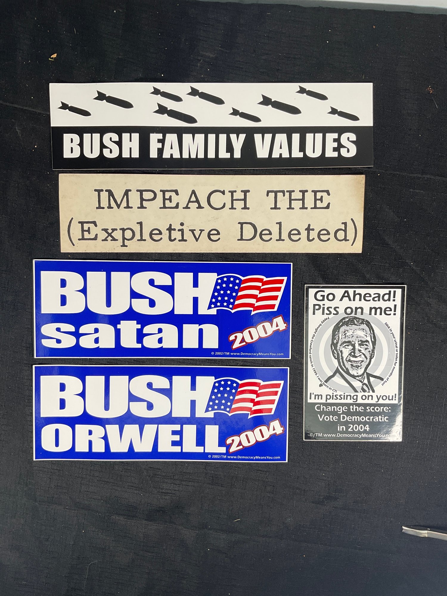 5 Political Bush Bumper Stickers - Ref#Re63 #17284 | Auctionninja.com