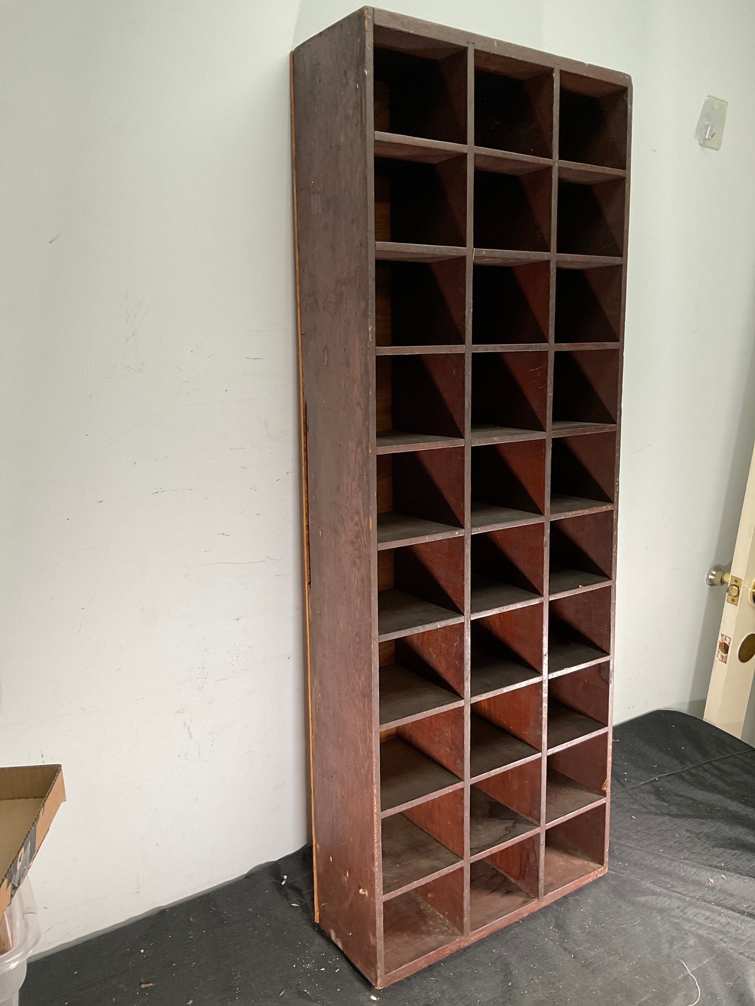Wood 30 Slot Postal Sorter Cubby Shelfs Storage - 6.5 In X 16.75 In X ...