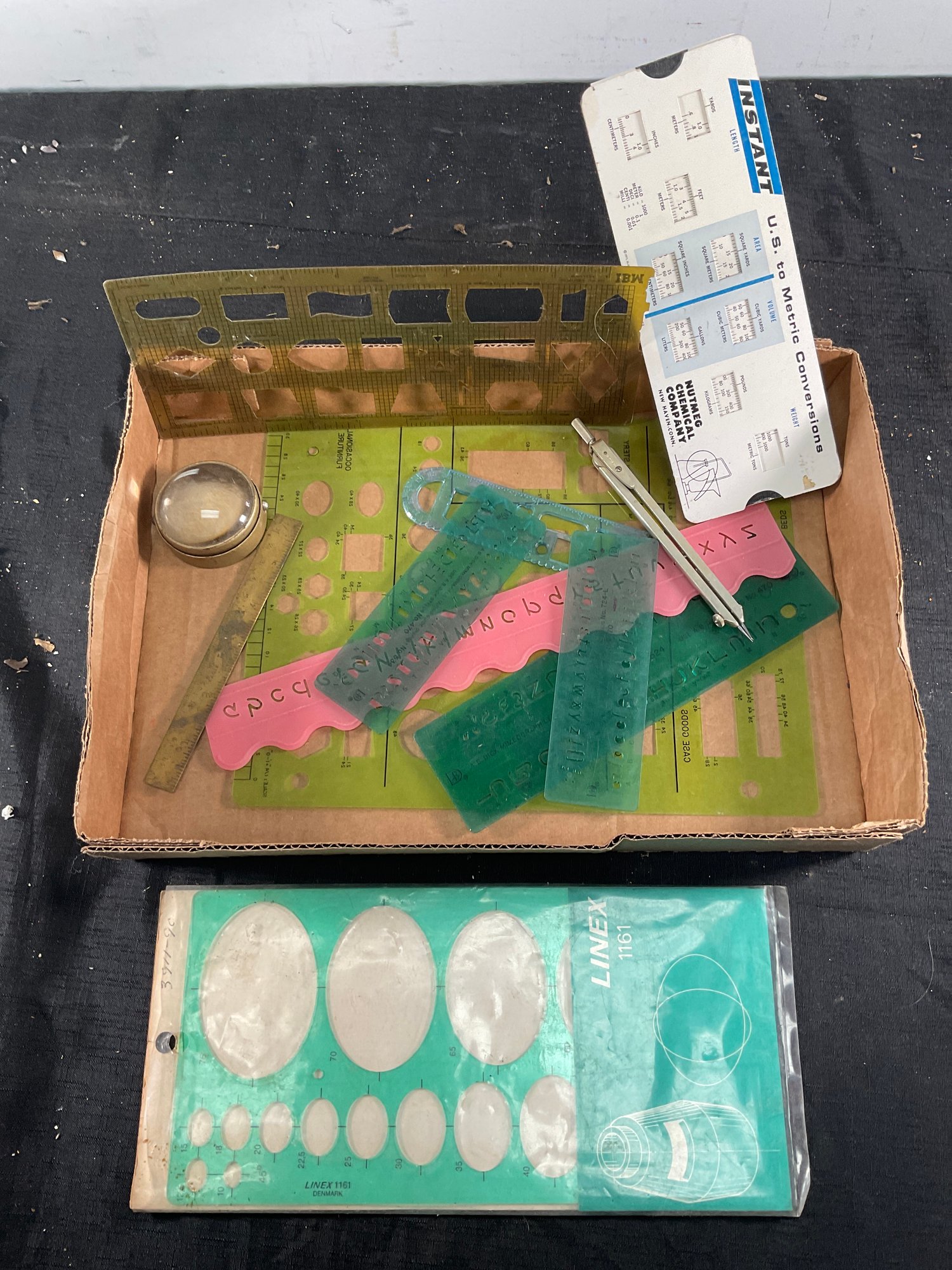 Drafting Stencils, Nutmeg Chemical Company Instant U.S. To Metric ...
