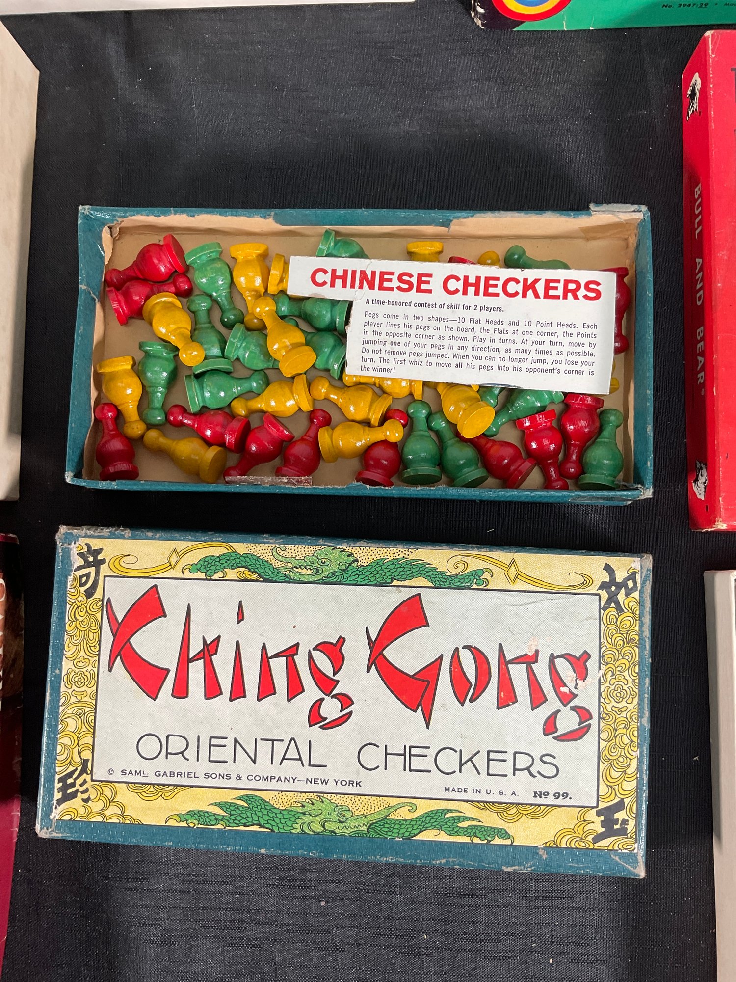 4 Vintage Games - Tiddly Winks, Jack Straws, Ching Gong, Pit - Ref#Pr23 #17754 | Auctionninja.com