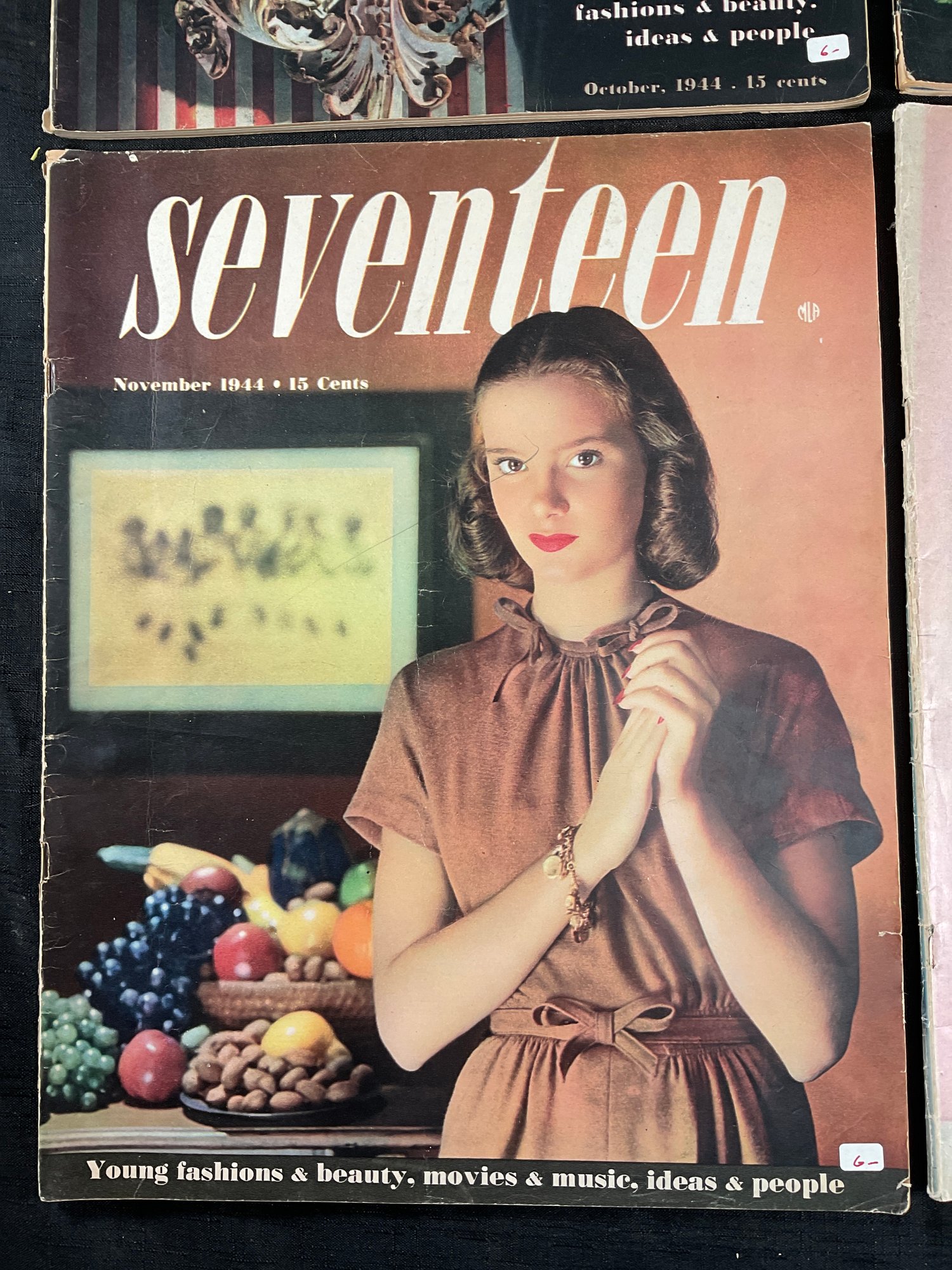 4 Vintage Seventeen Magazines - 1944 And 1945 - Ref#Bd29 #17801 ...