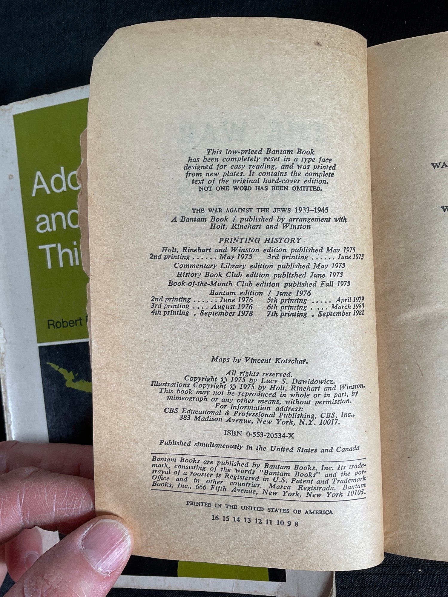 3 Vintage Books - Nazism 1918-45, Adolf And The Third Reich, The War ...