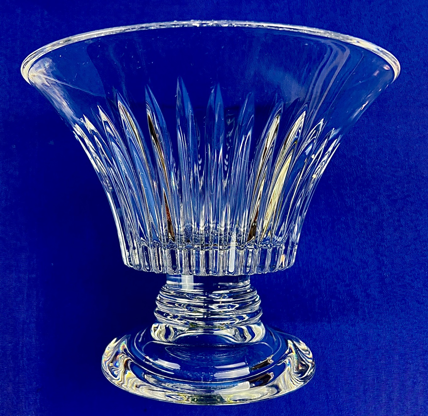 Italian Cut Crystal Pedestal Base Compote - Trophy Piece #22152 ...