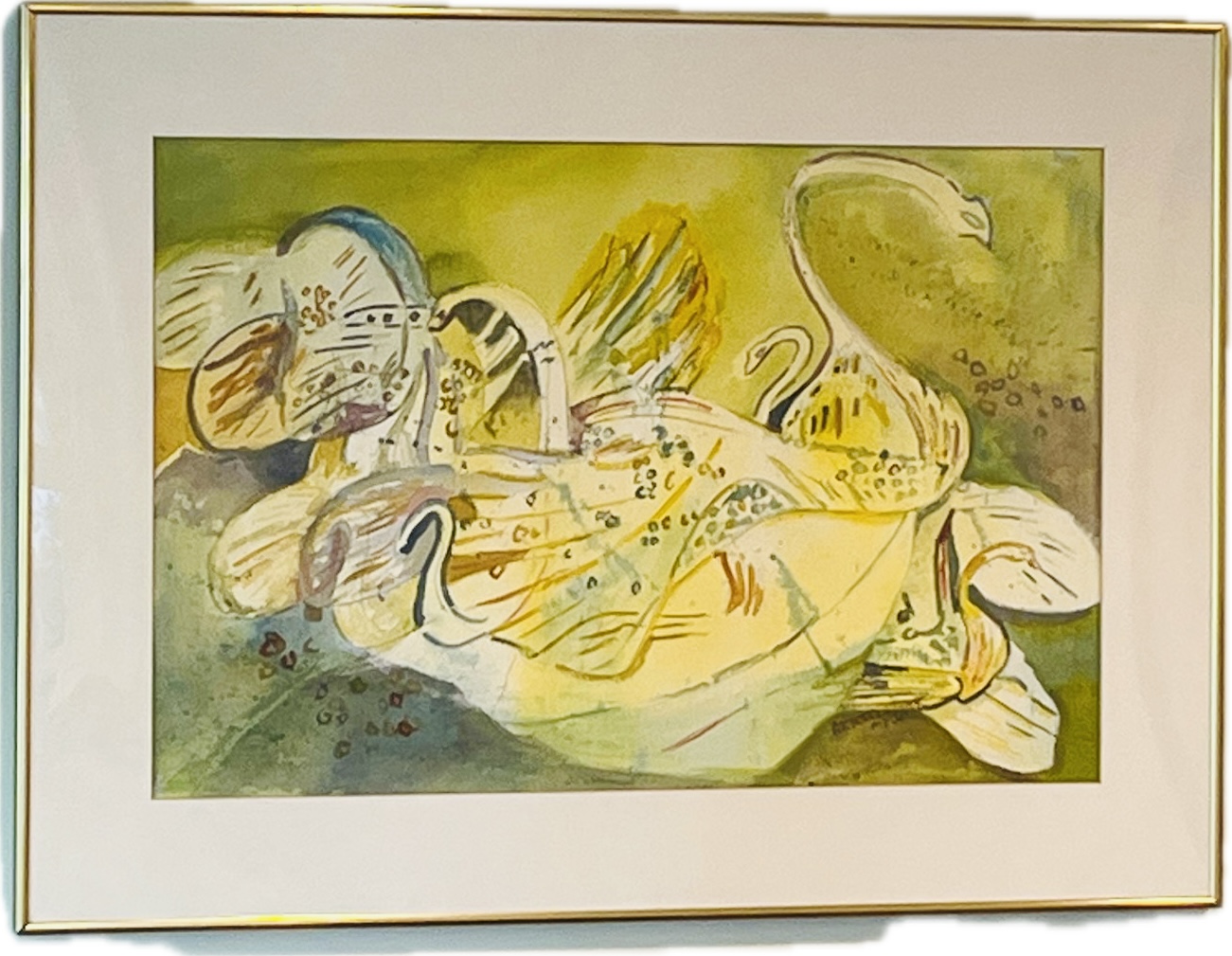 Original Watercolor - Ruth Kretchmar Swan Dance Watercolor #27476 ...