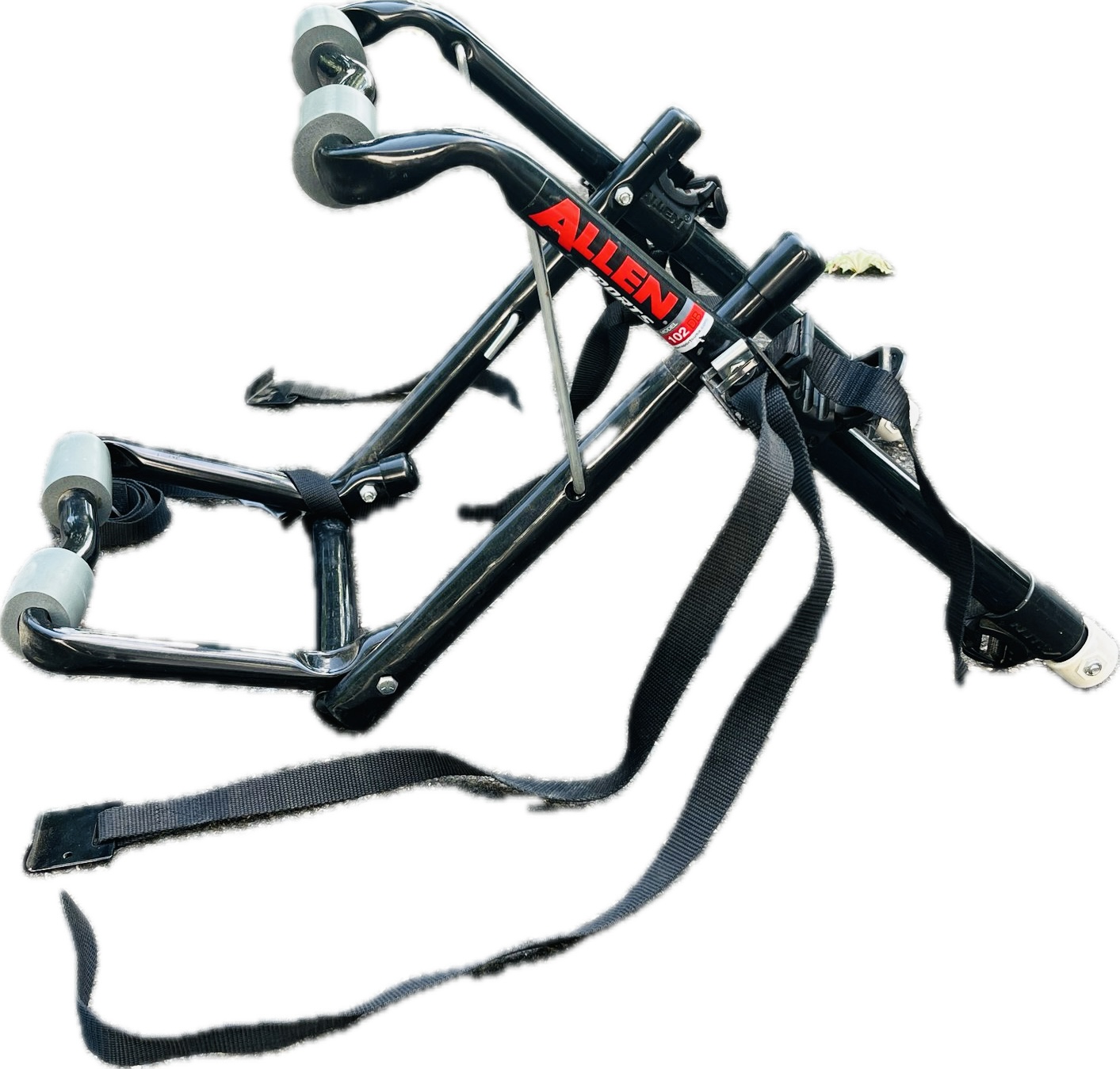 Allen Sports Deluxe 2-Bike Trunk Mount Rack, Model 102DB, Black/ Silver ...
