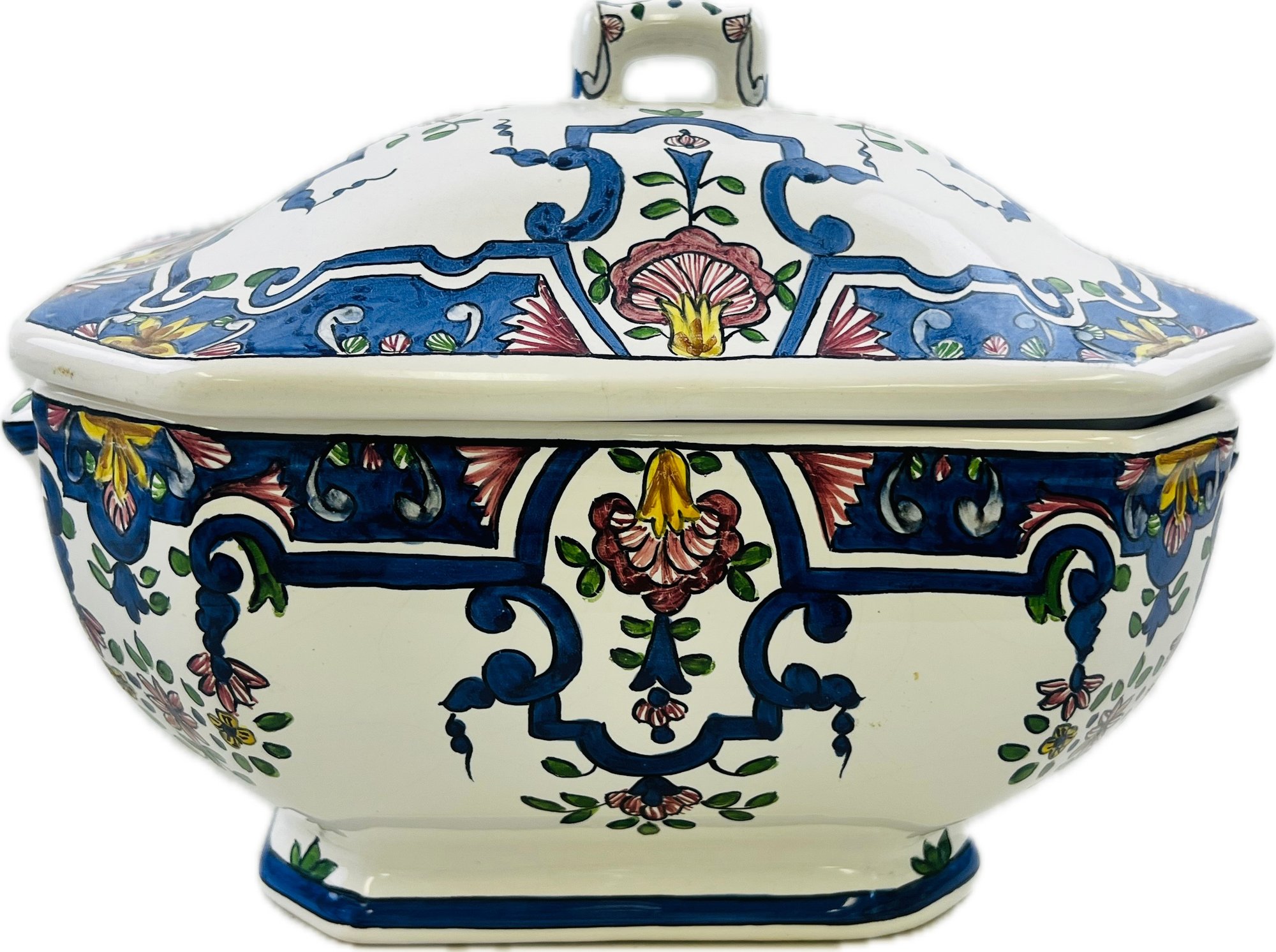 Portuguese Pottery Large Tureen With Matching Lid - Signed "Casafina ...