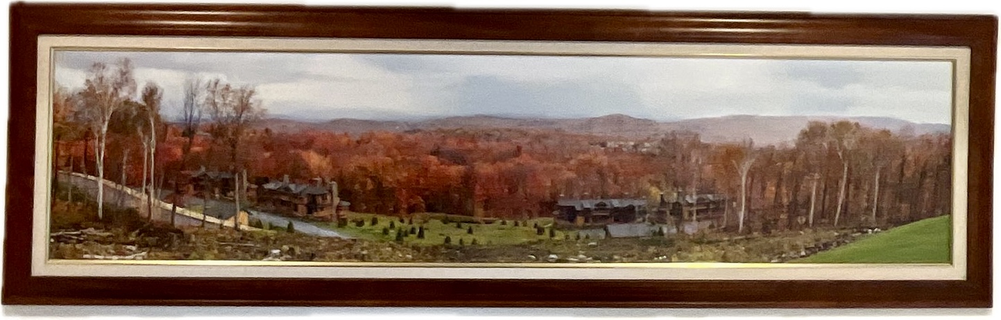 Long Framed Autumn Landscape Photograph - Custom Made Frame - 5 Ft Wide ...
