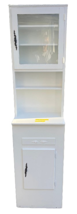 Vintage Step-Back Hutch & Storage Unit #33348 | Auctionninja.com