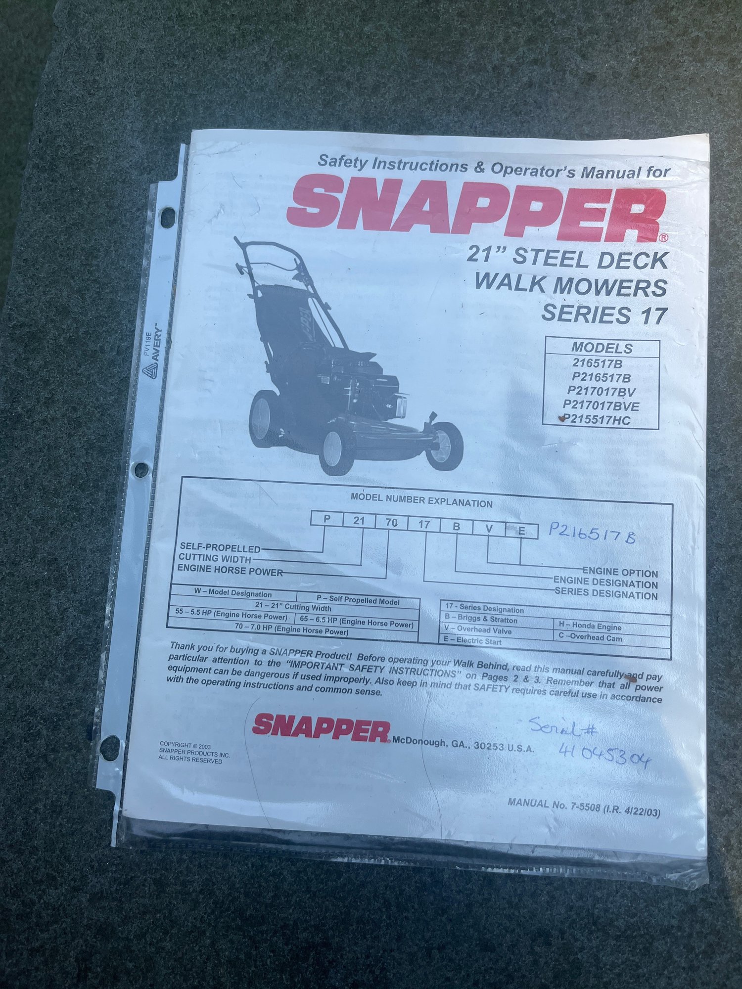 Snapper 21 Steel Deck Walk Mower Series #31958 | Auctionninja.com