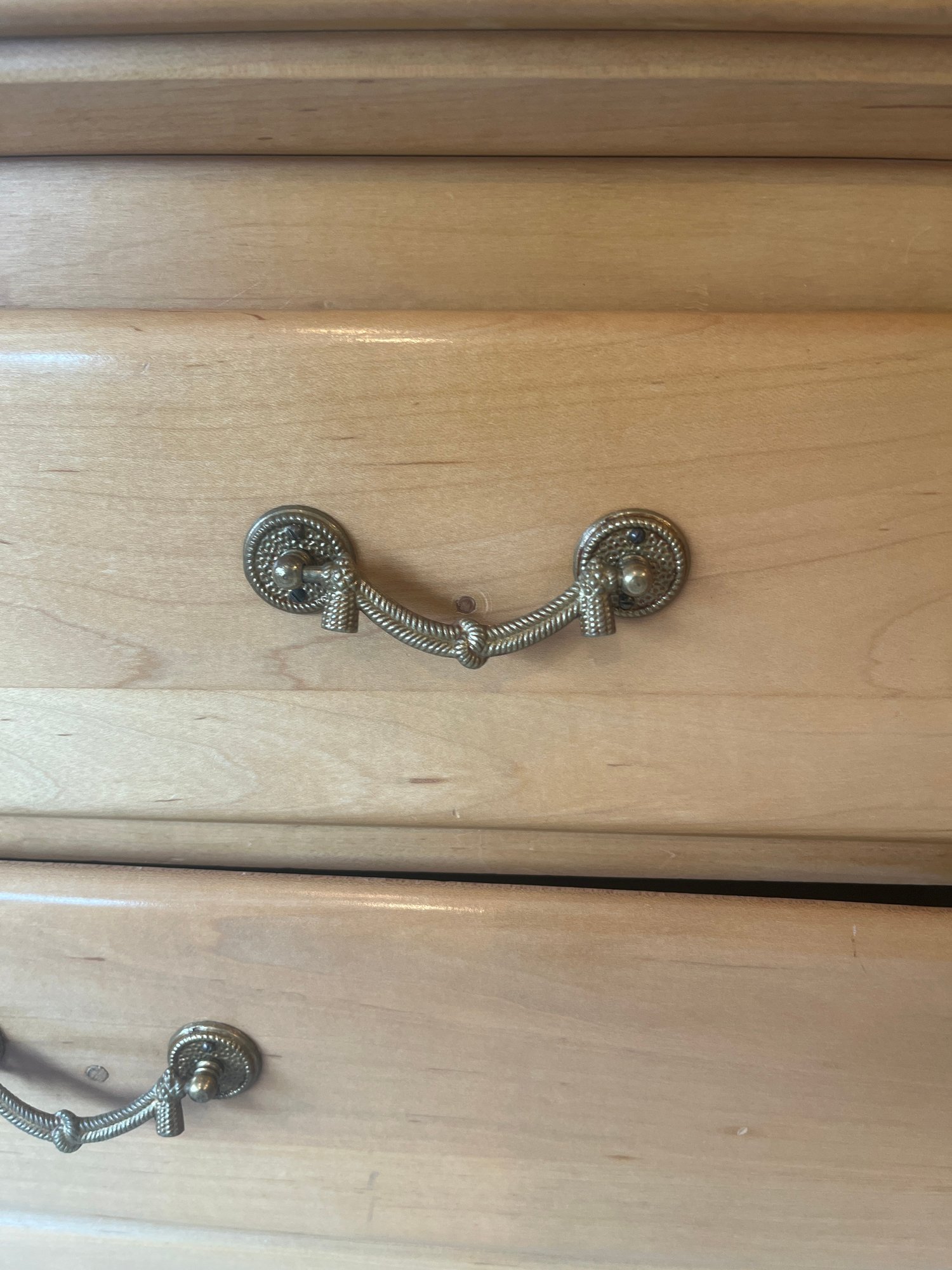 Chippendale Style Solid Maple Dresser- Signed "Link-Taylor" Bracket ...