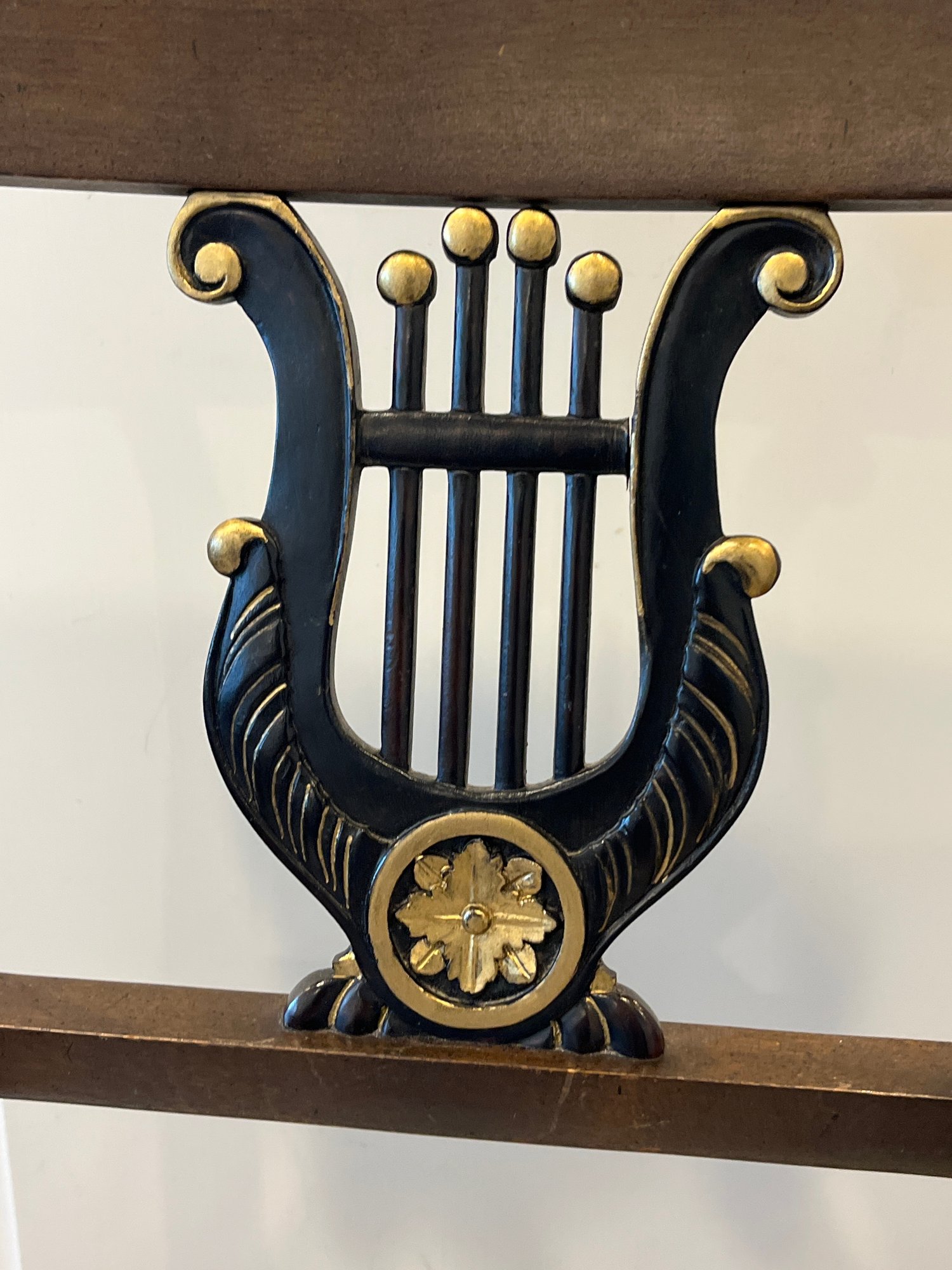 Neoclassical Style Lyre Back Chairs With Splayed Feet #33932 ...