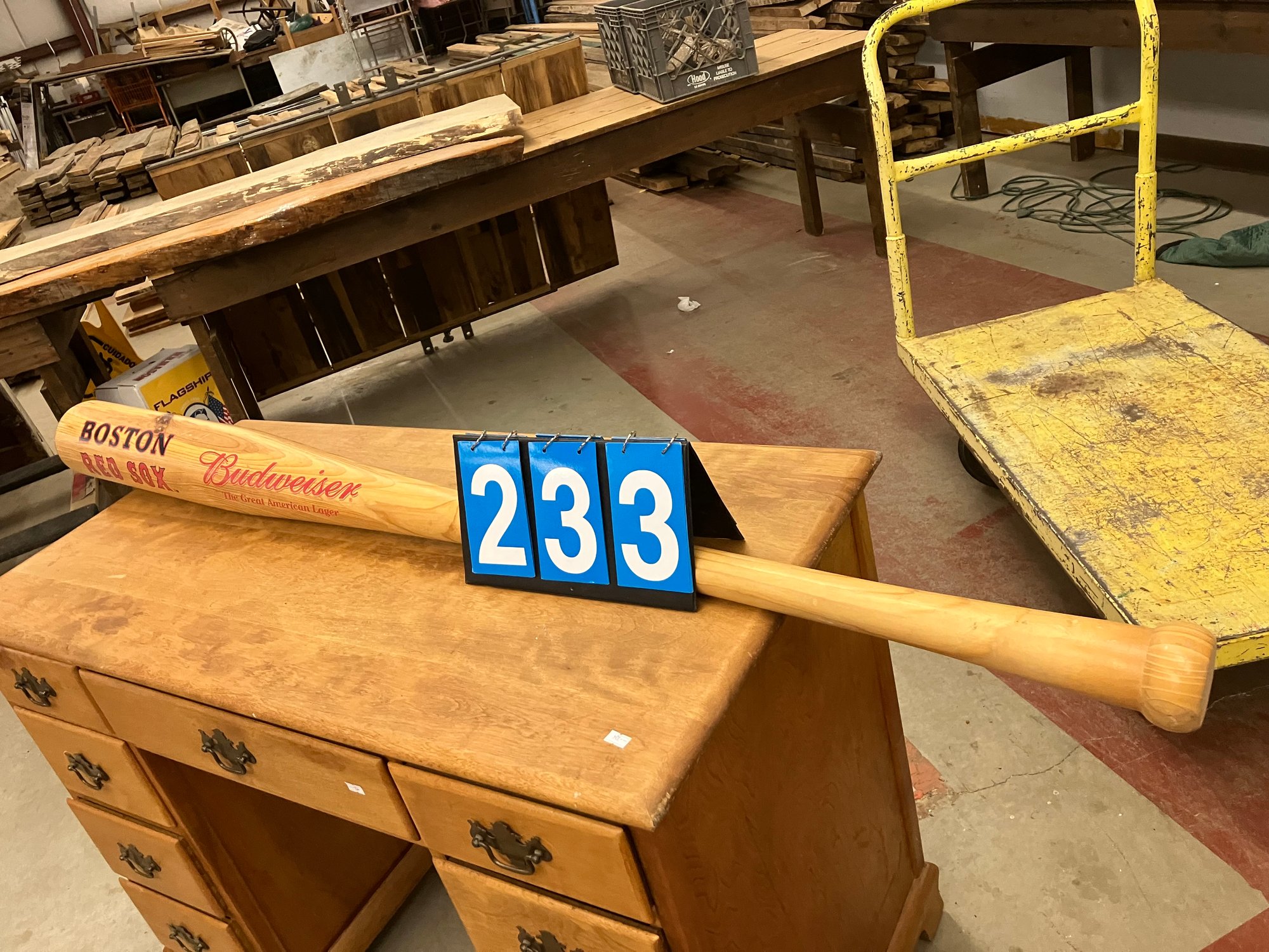 Budweiser, Boston Red Sox Oversized Wood Baseball Bat, MLB 60" Long, 4. ...