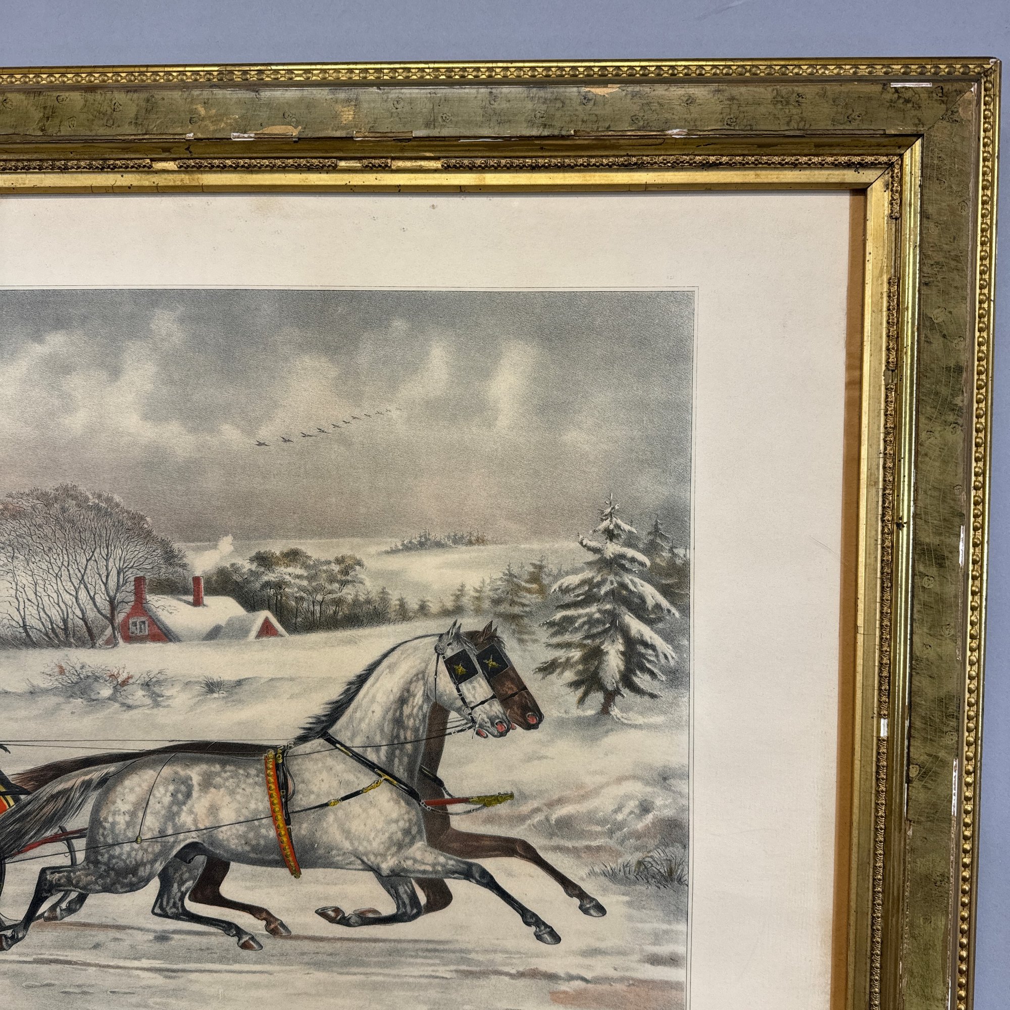 Currier & Ives, After Otto Knirsch - "The Road, Winter," 1946 #3680 ...